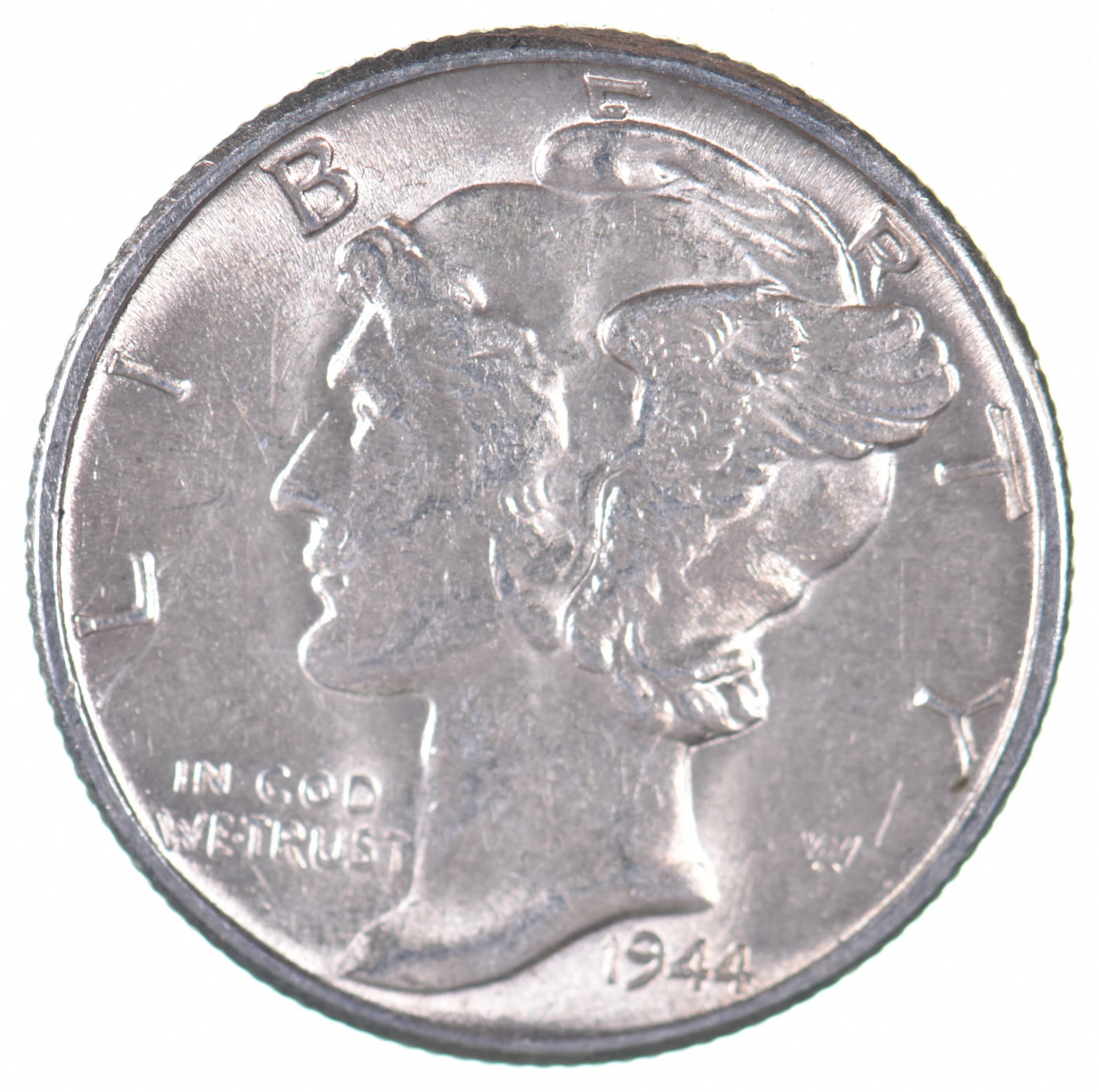 Unc BU MS 1944 US Mercury 90% Silver Dime Coin Collection Lot Set Break ...