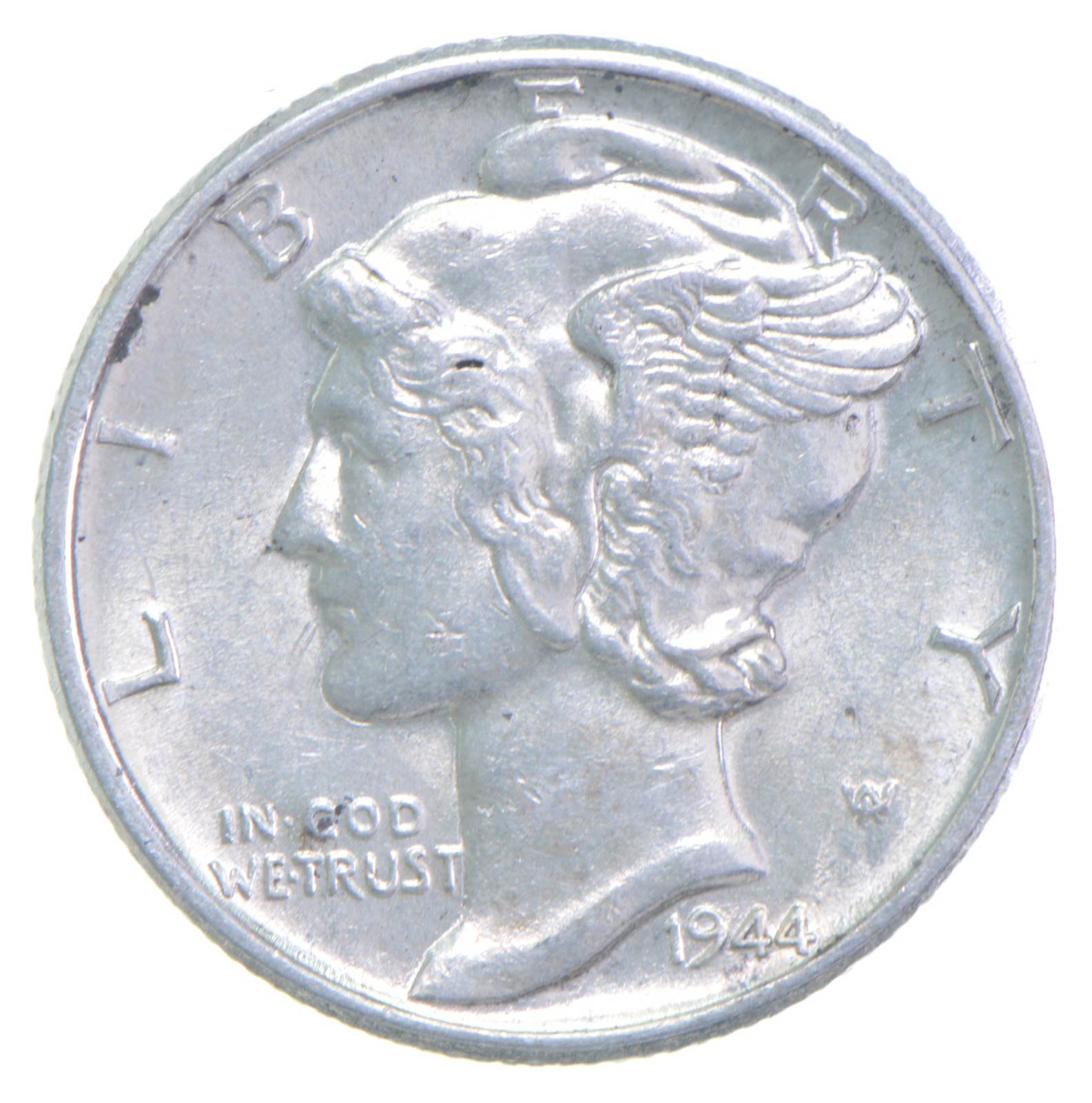 Unc BU MS 1944 US Mercury 90% Silver Dime Coin Collection Lot Set Break ...