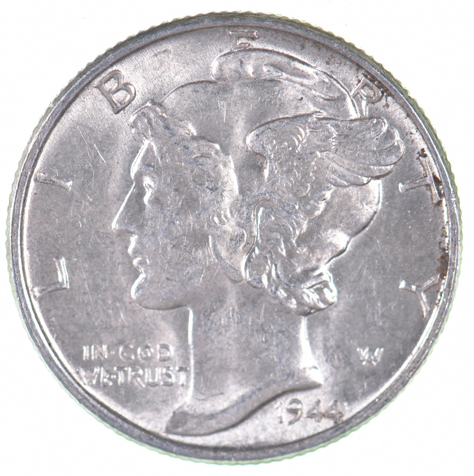 Unc BU MS 1944 US Mercury 90% Silver Dime Coin Collection Lot Set Break ...