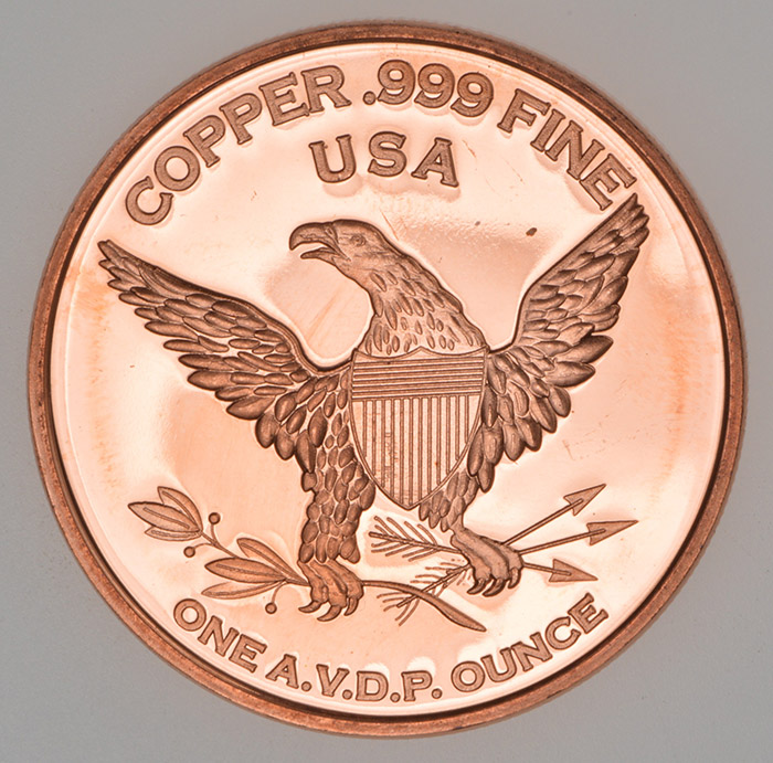 US Navy - Military Series - 1 Oz .999 Fine Copper Round | Property Room