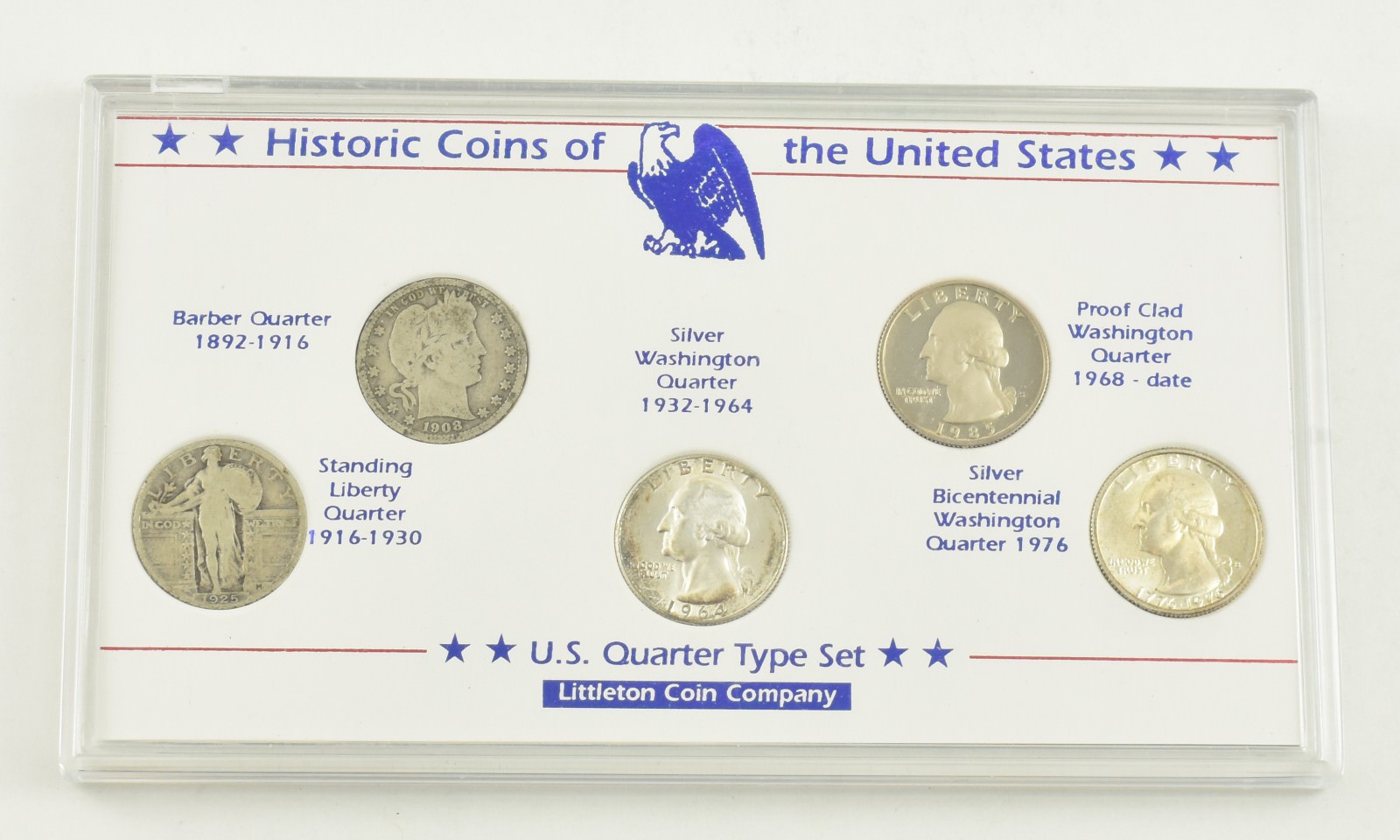 U.S. Quarter Type Set - Coin Collection - Great Display | Property Room