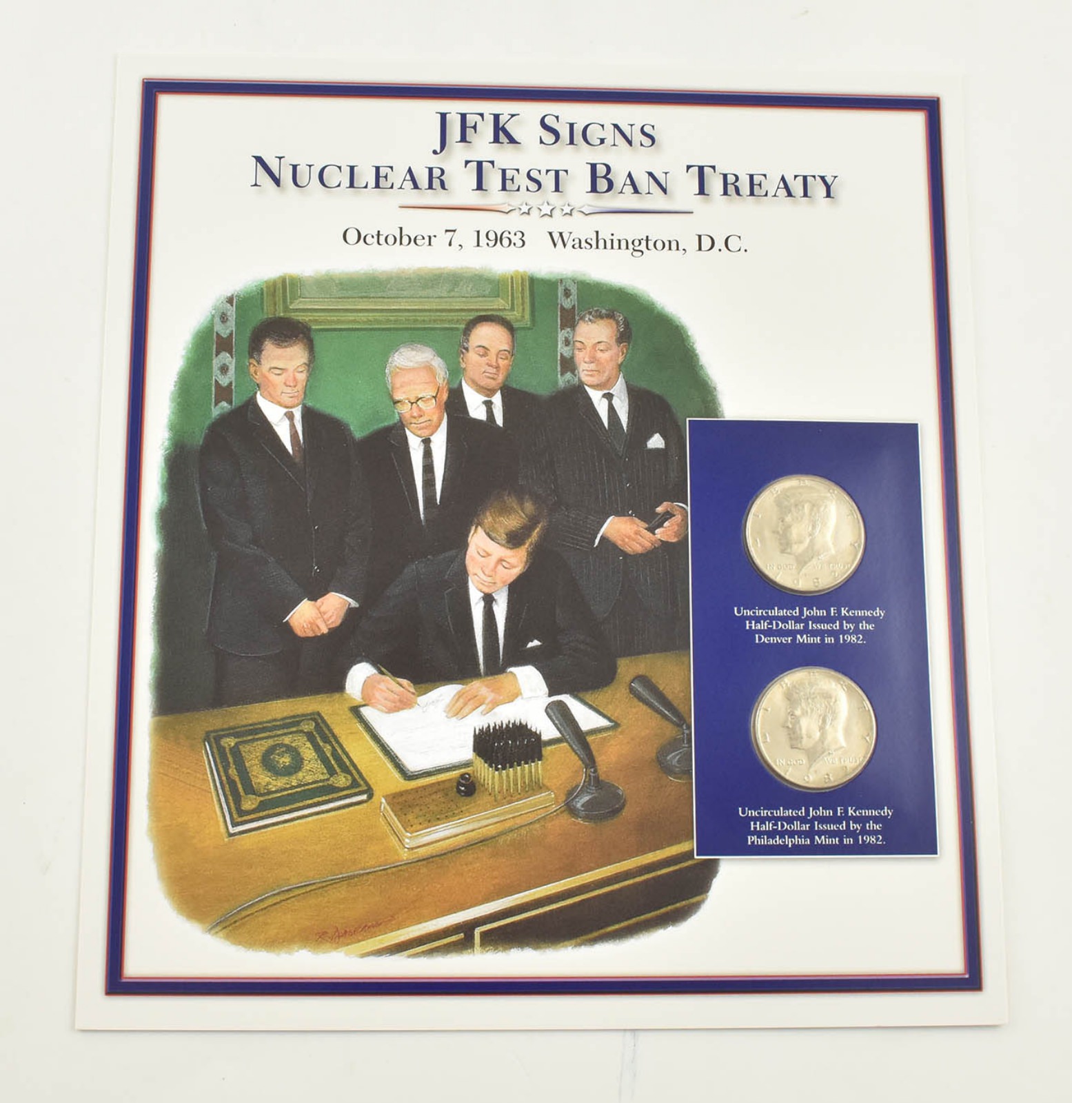 US Stamp & 2 CoinState Quarter Beautifully Displayed Coin Set Story ...