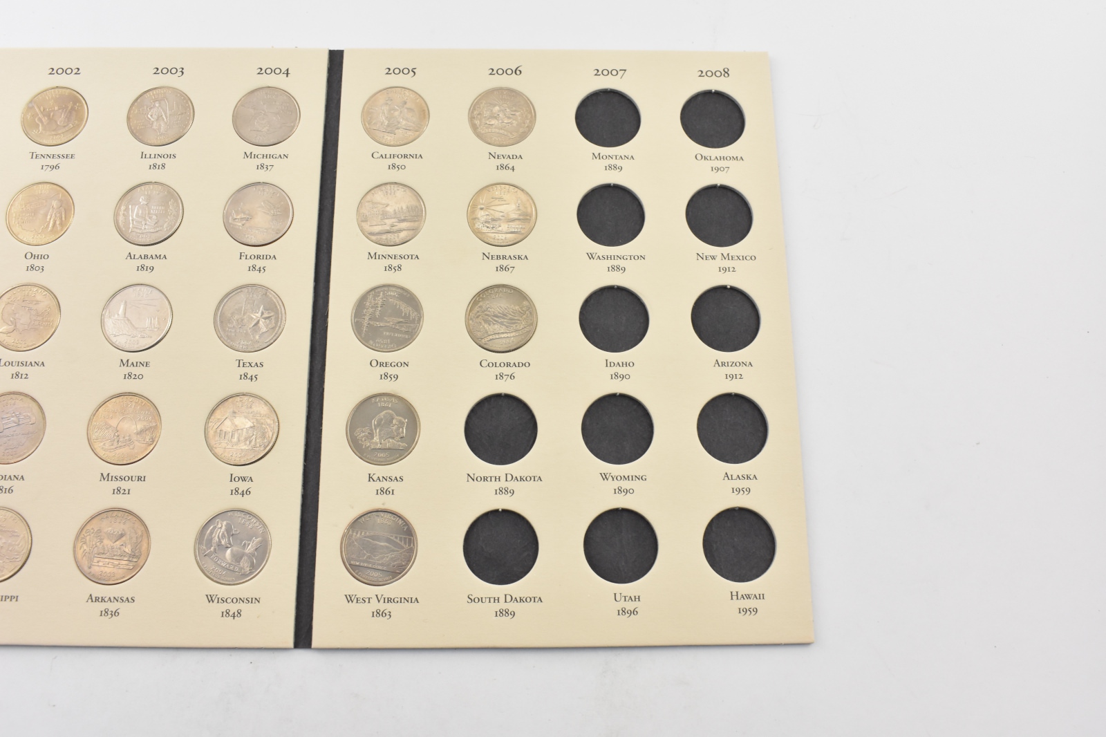 U.S. State 1999-2006 Washington Quarter Collection Set - Mostly ...