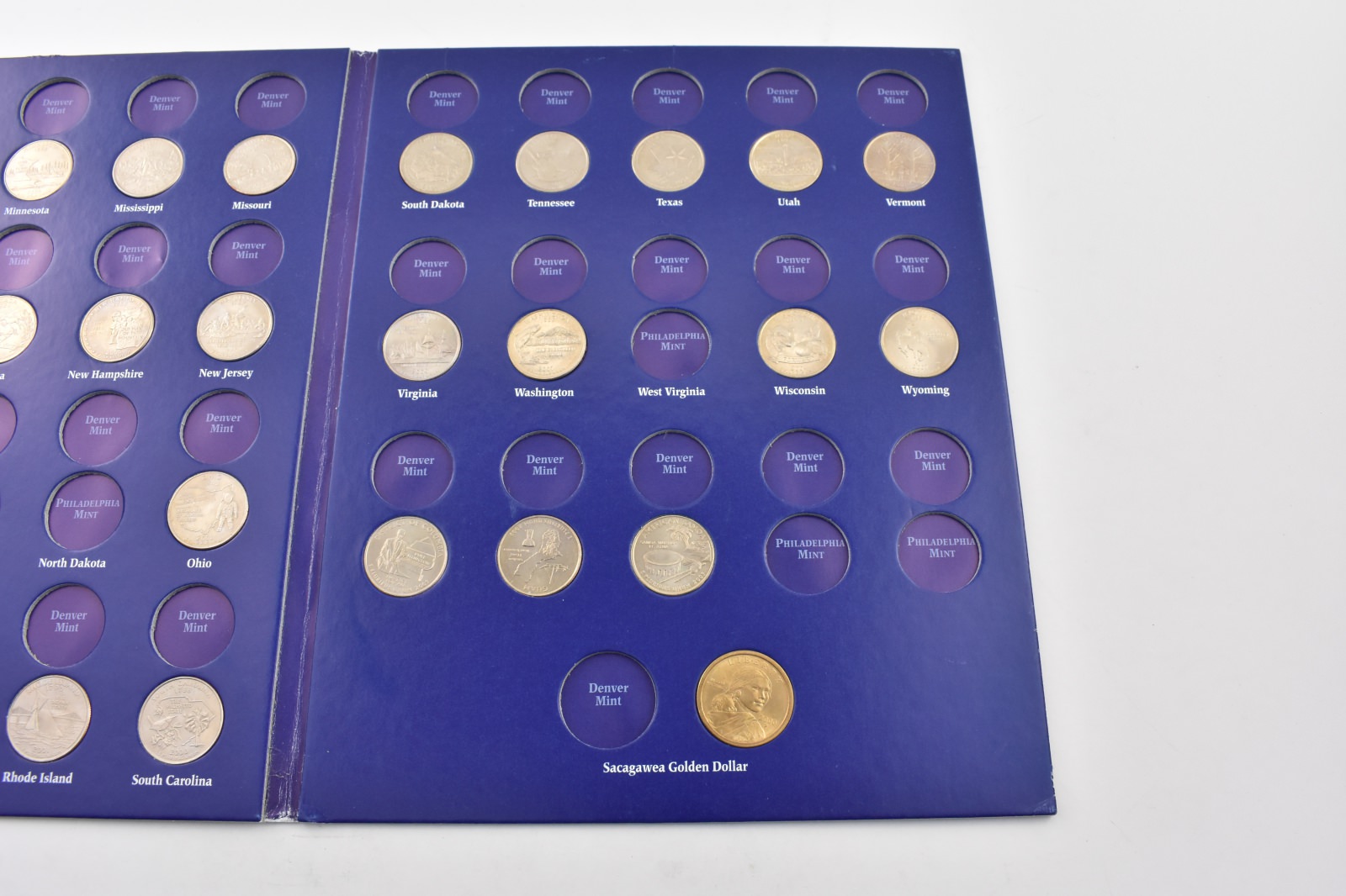U.S. State 1999-2008 Washington Quarter Collection Set - Mostly ...