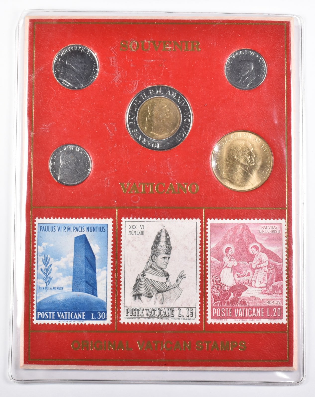Vatican City Post Stamp And Type Set Coins | Property Room