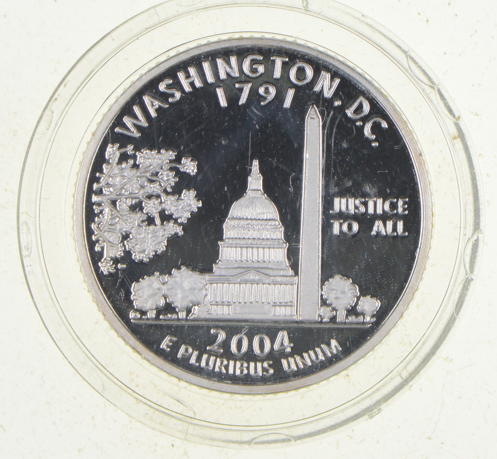 Very Interesting - .999 Fine Silver - 2004 Washington DC Quarter ...
