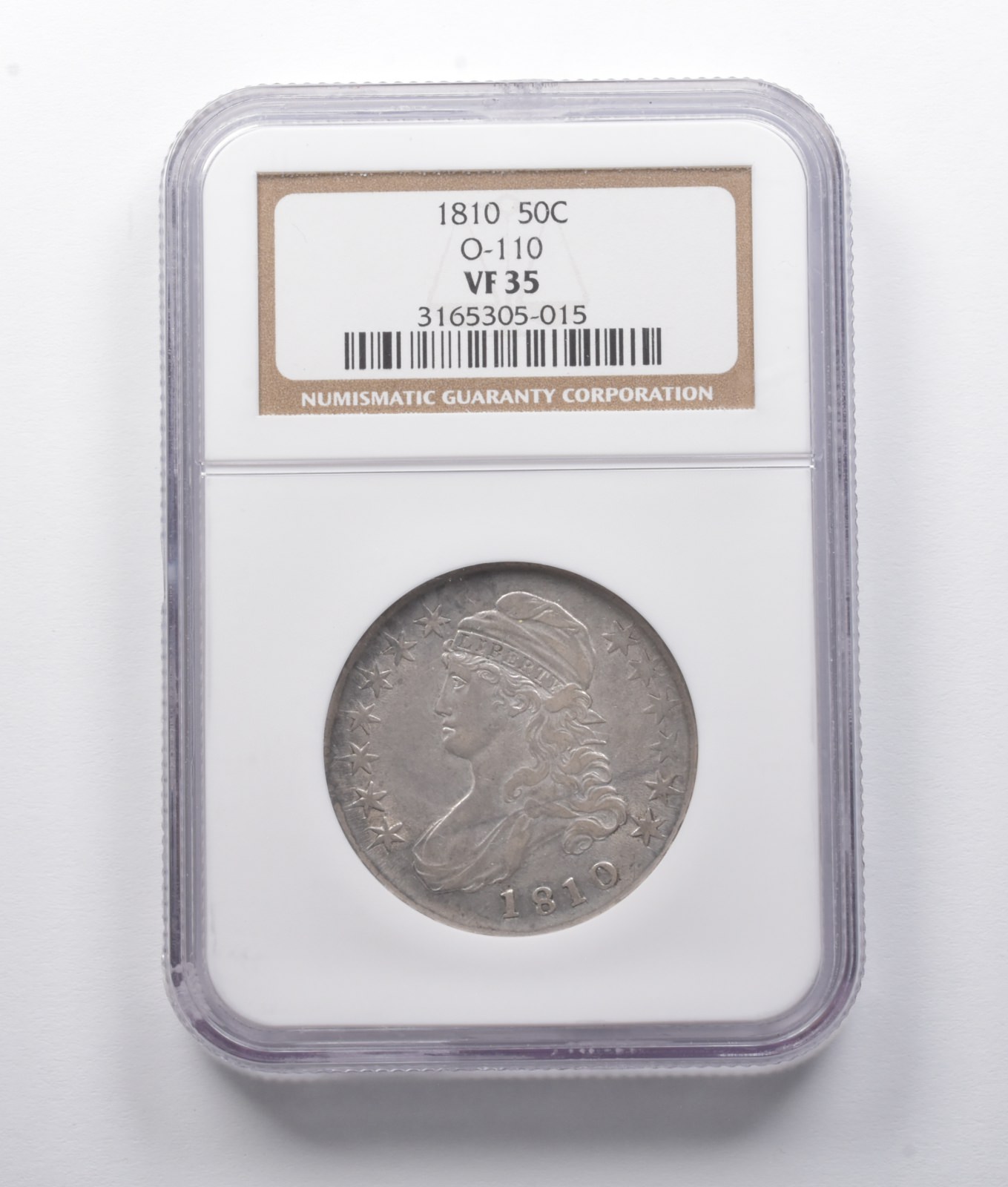 VF35 1810 Capped Bust Half Dollar O-110 NGC | Property Room