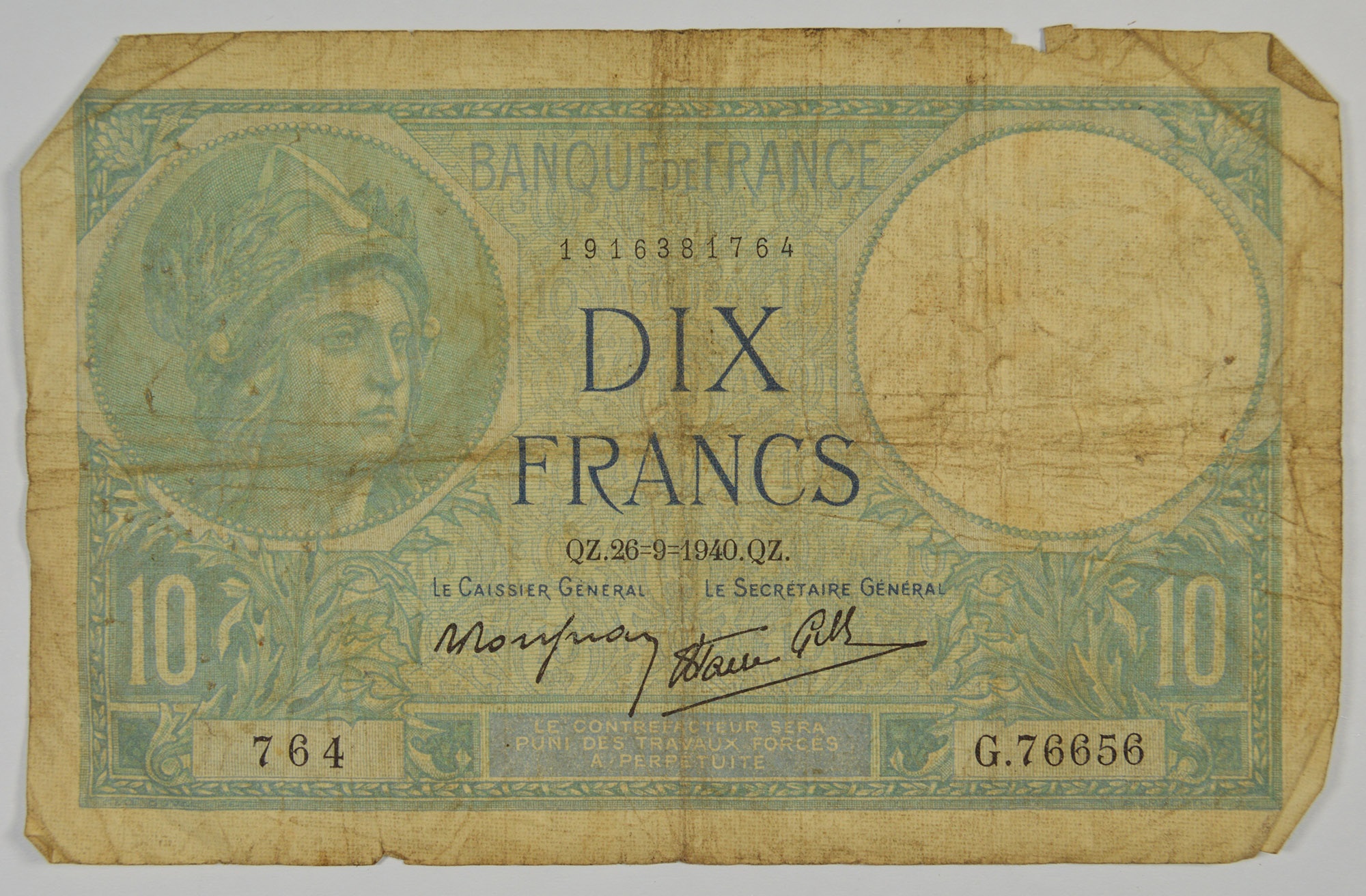 Vintage Franc Paper Money - Highly Collectible - Great Artwork ...