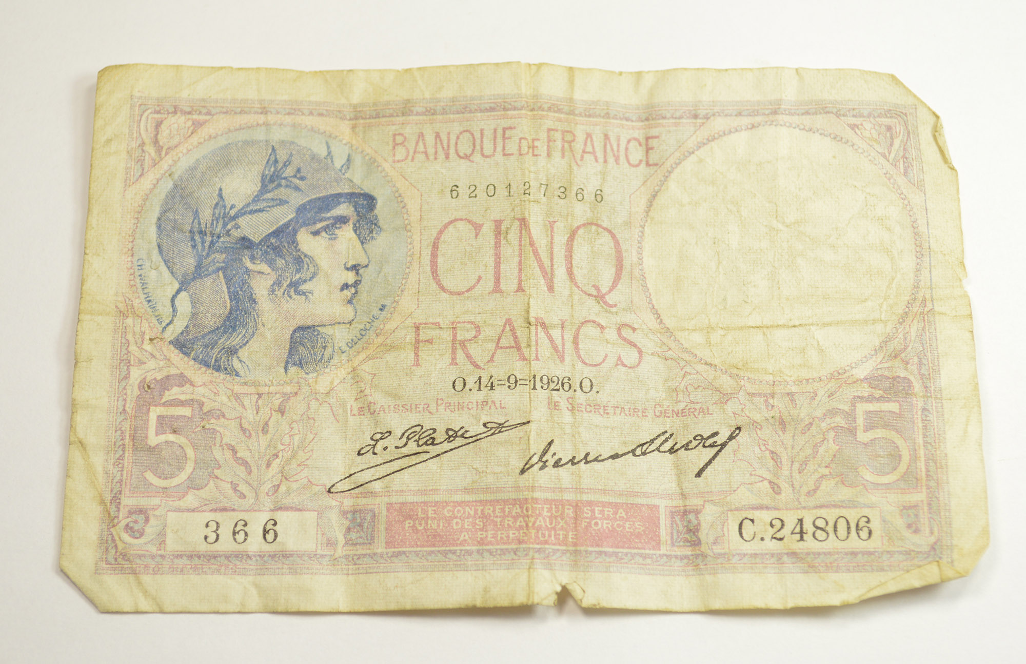 Vintage Franc Paper Money - Highly Collectible - Great Artwork ...
