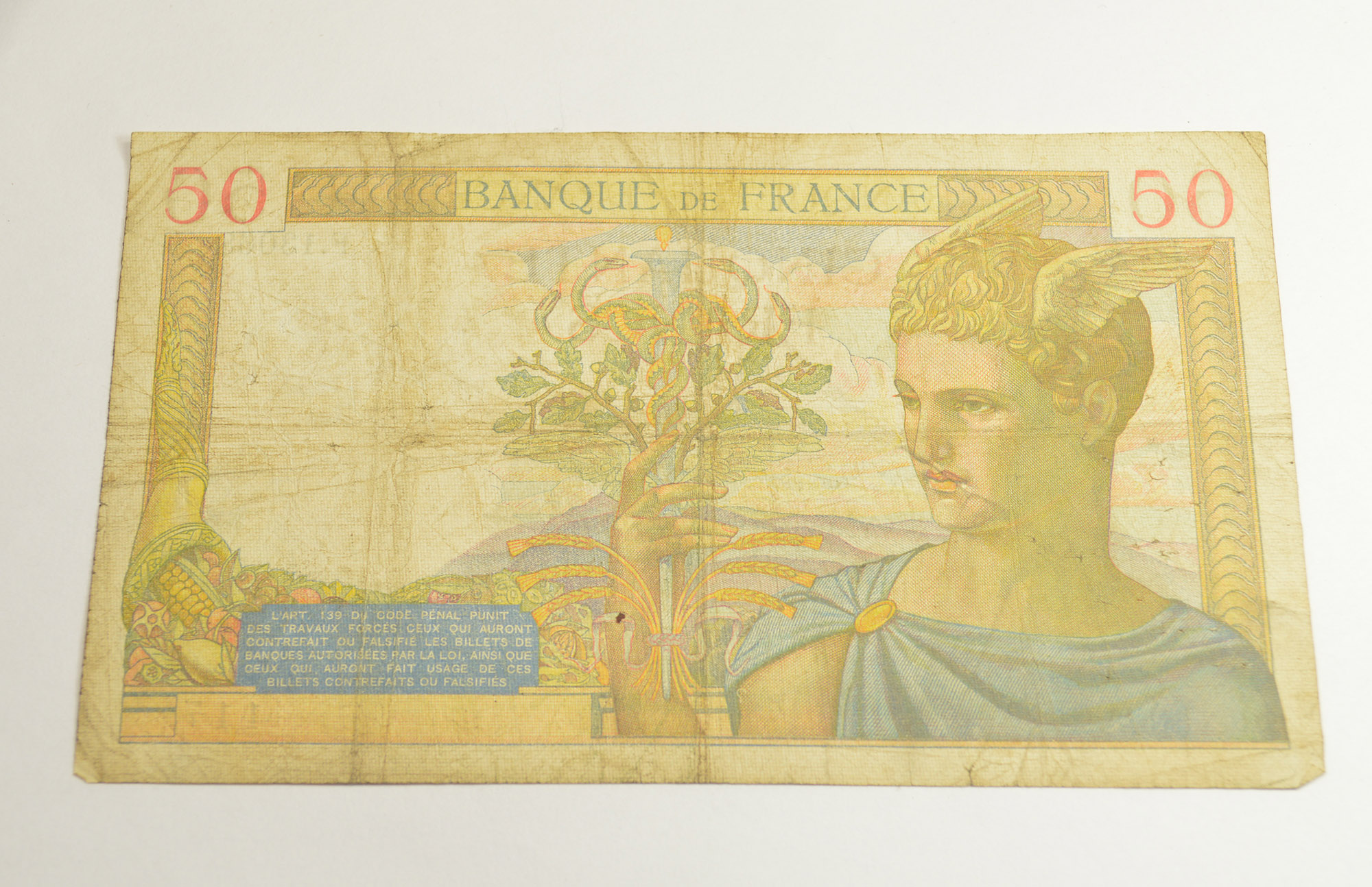 Vintage Franc Paper Money - Highly Collectible - Great Artwork ...