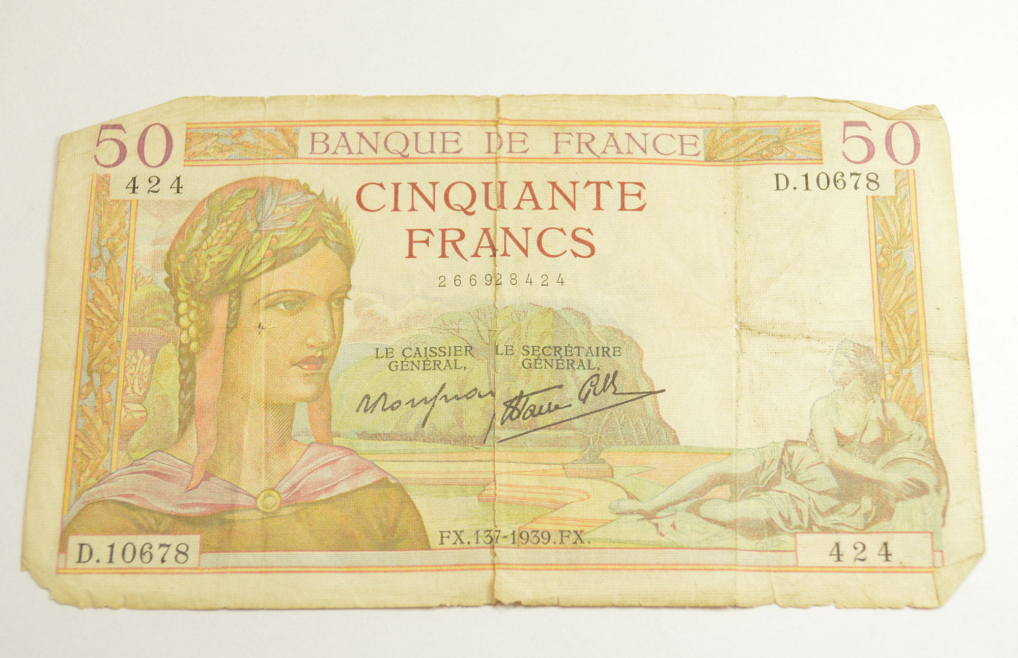 Vintage Franc Paper Money - Highly Collectible - Great Artwork ...