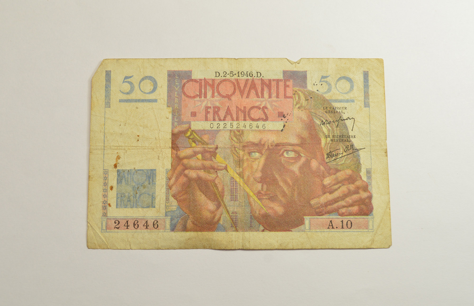Vintage Franc Paper Money - Highly Collectible - Great Artwork ...