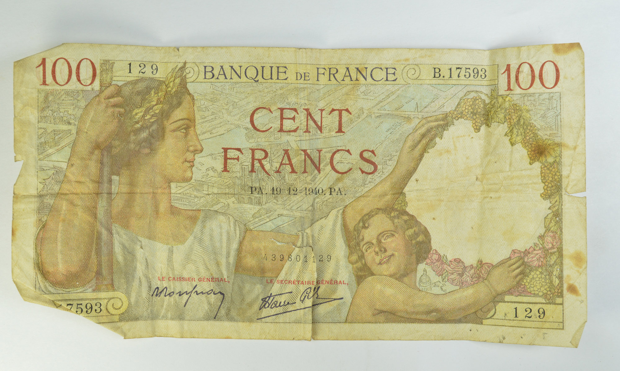 Vintage Franc Paper Money - Highly Collectible - Great Artwork ...