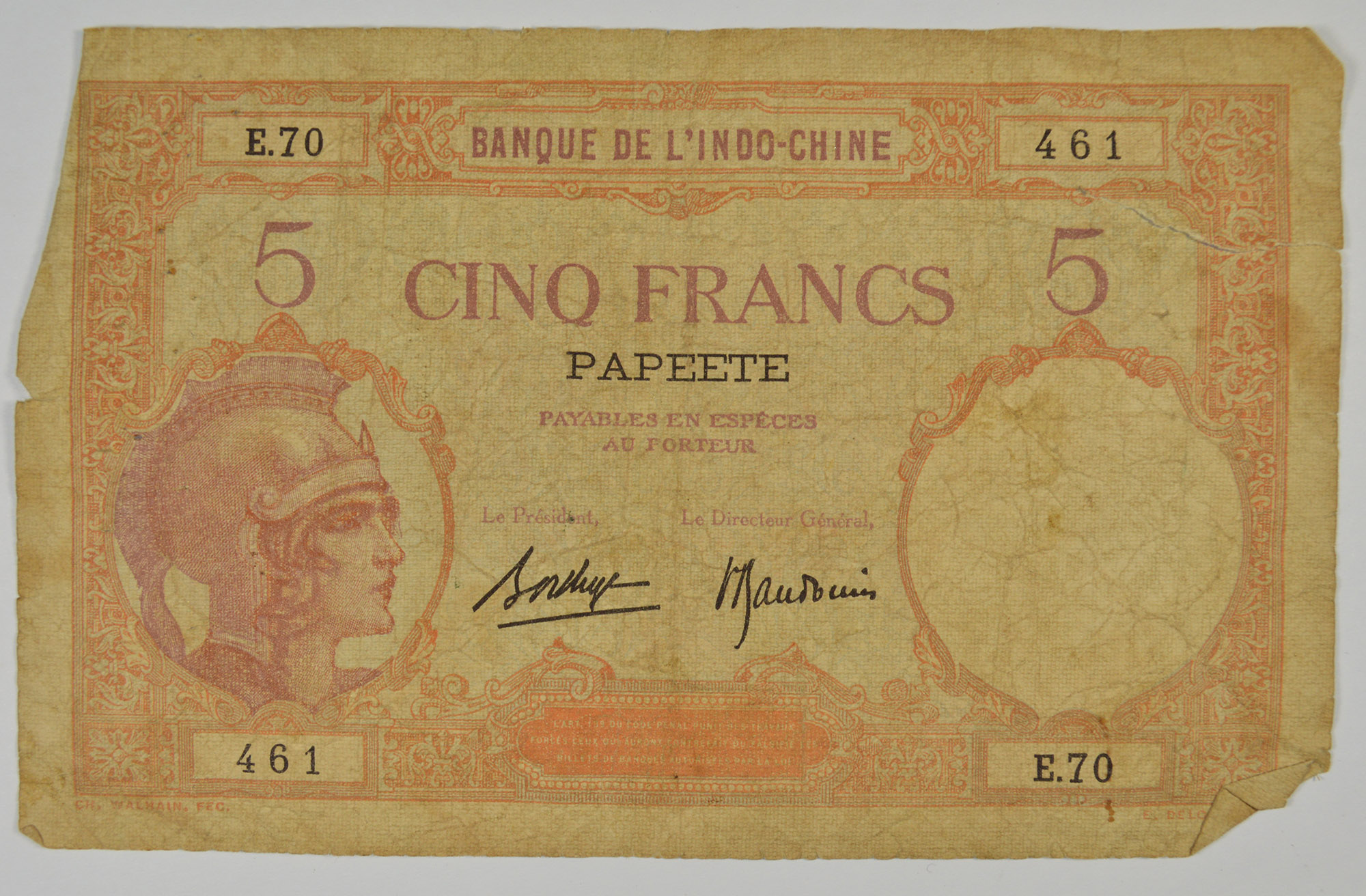 Vintage Franc Paper Money - Highly Collectible - Great Artwork ...