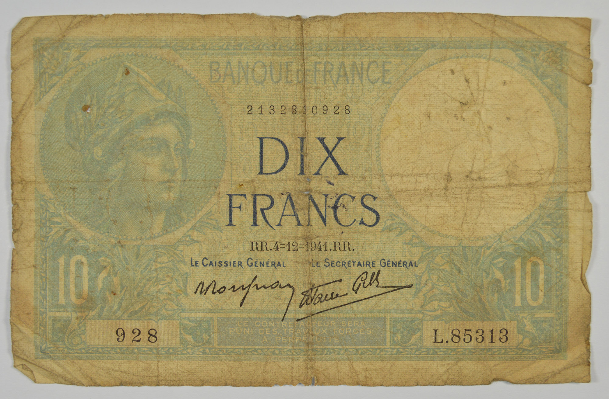 Vintage Franc Paper Money - Highly Collectible - Great Artwork ...