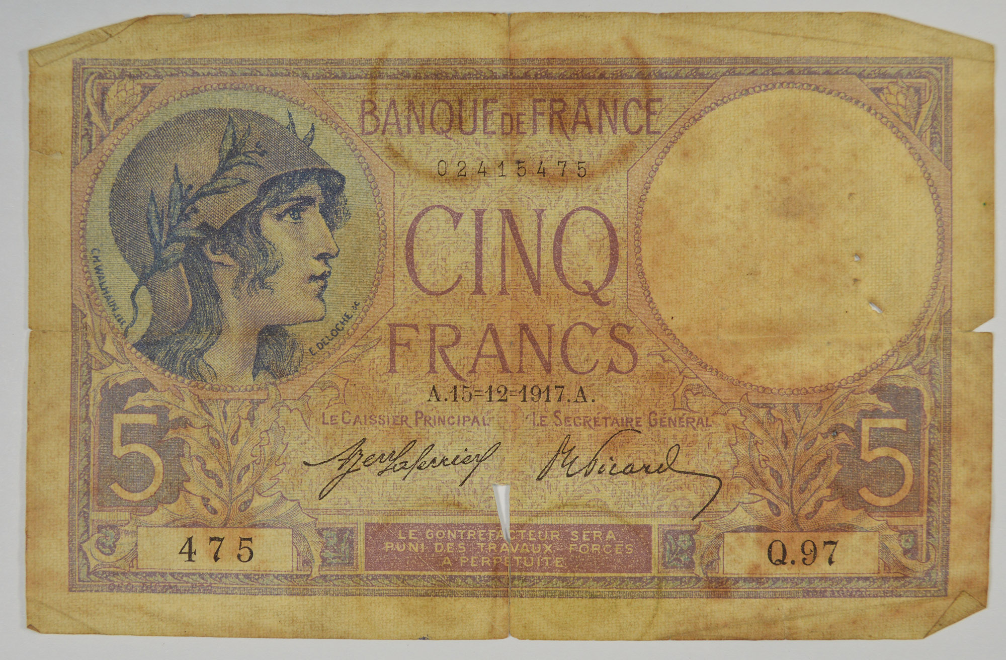 Vintage Franc Paper Money - Highly Collectible - Great Artwork ...