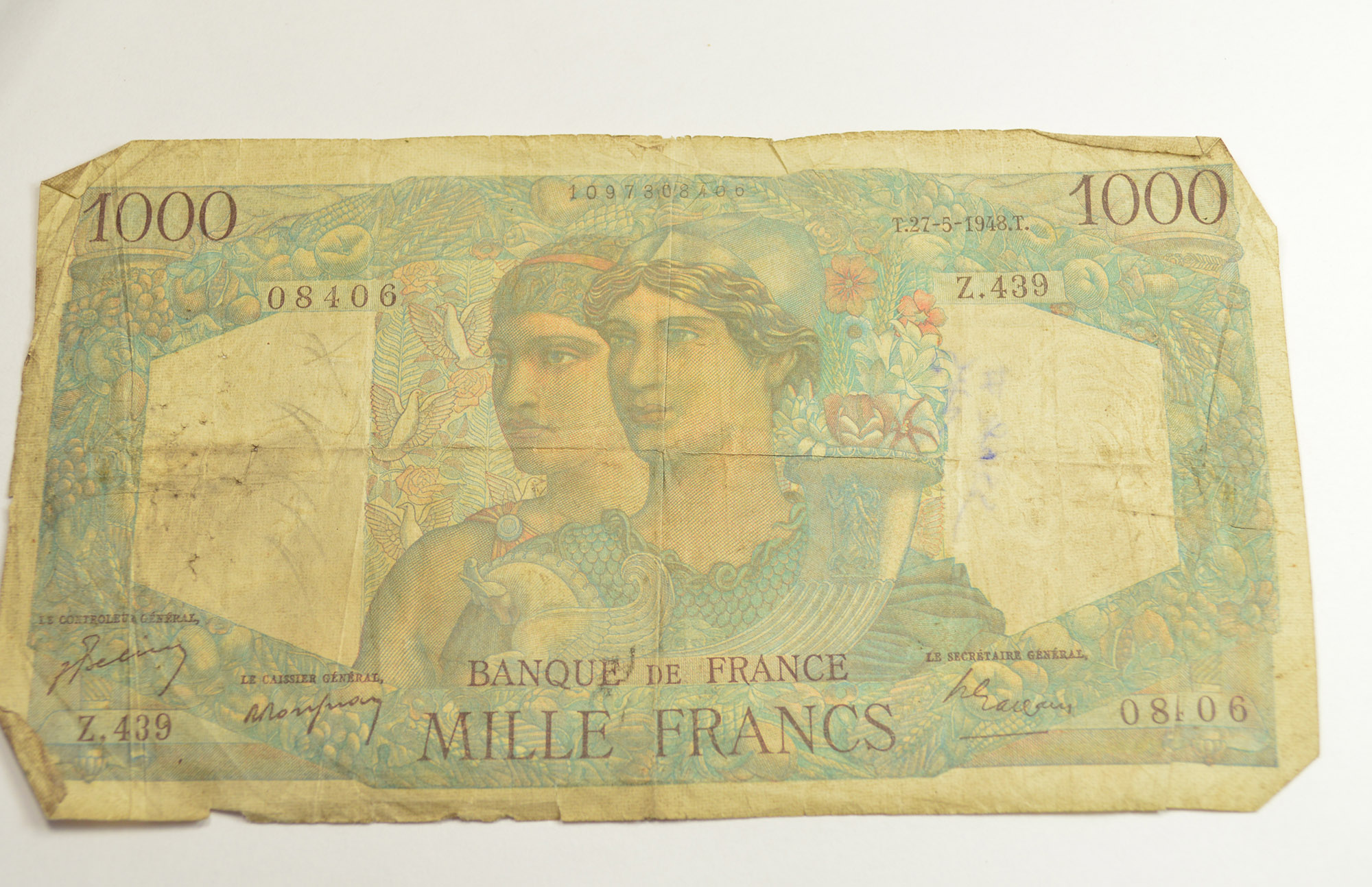 Vintage Franc Paper Money - Highly Collectible - Great Artwork ...