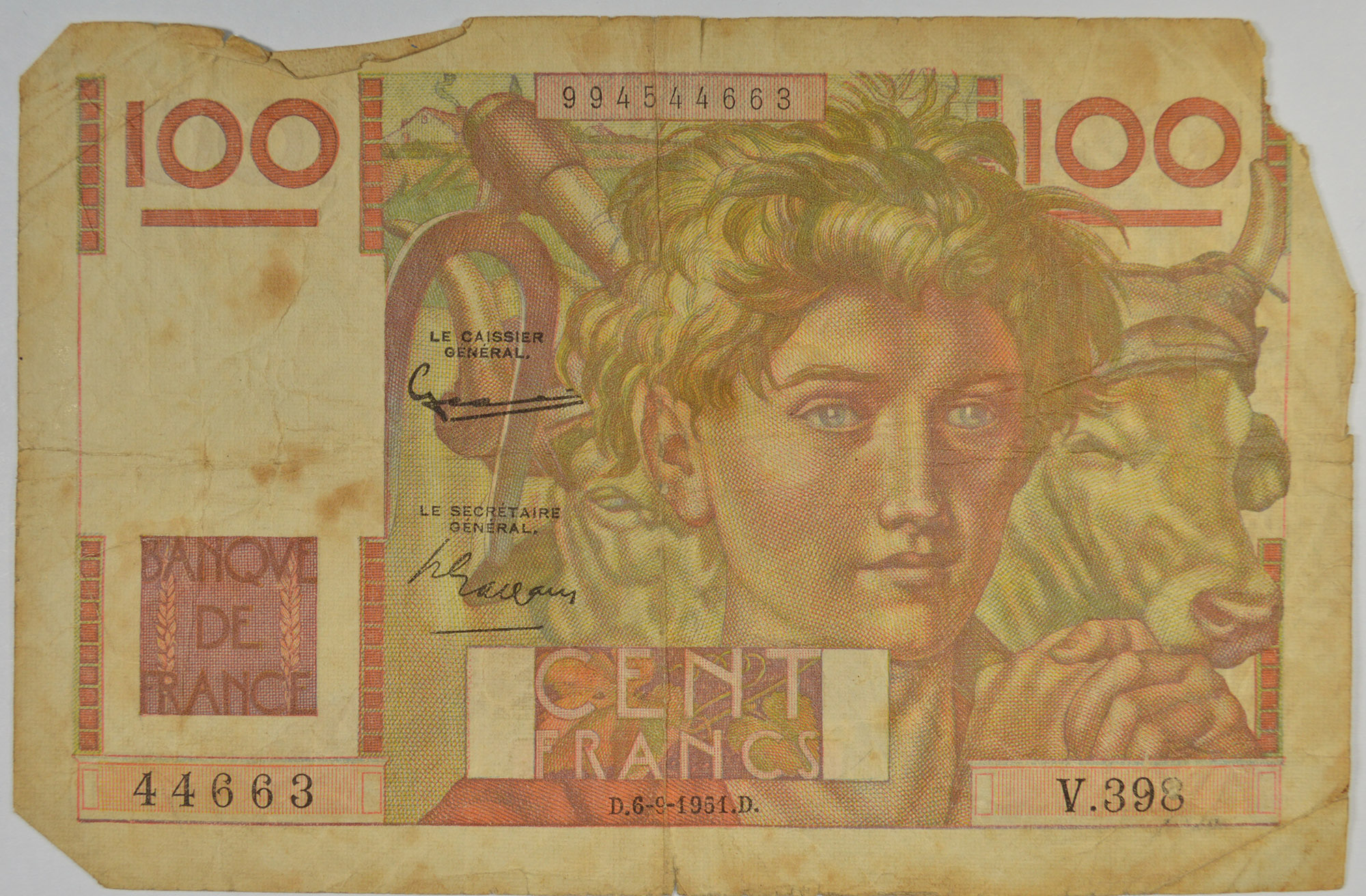 Vintage Franc Paper Money - Highly Collectible - Great Artwork ...
