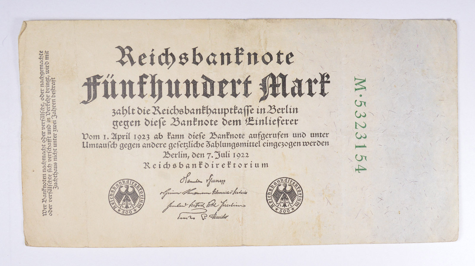 Vintage Germany Paper Money Currency - Historic German Note | Property Room