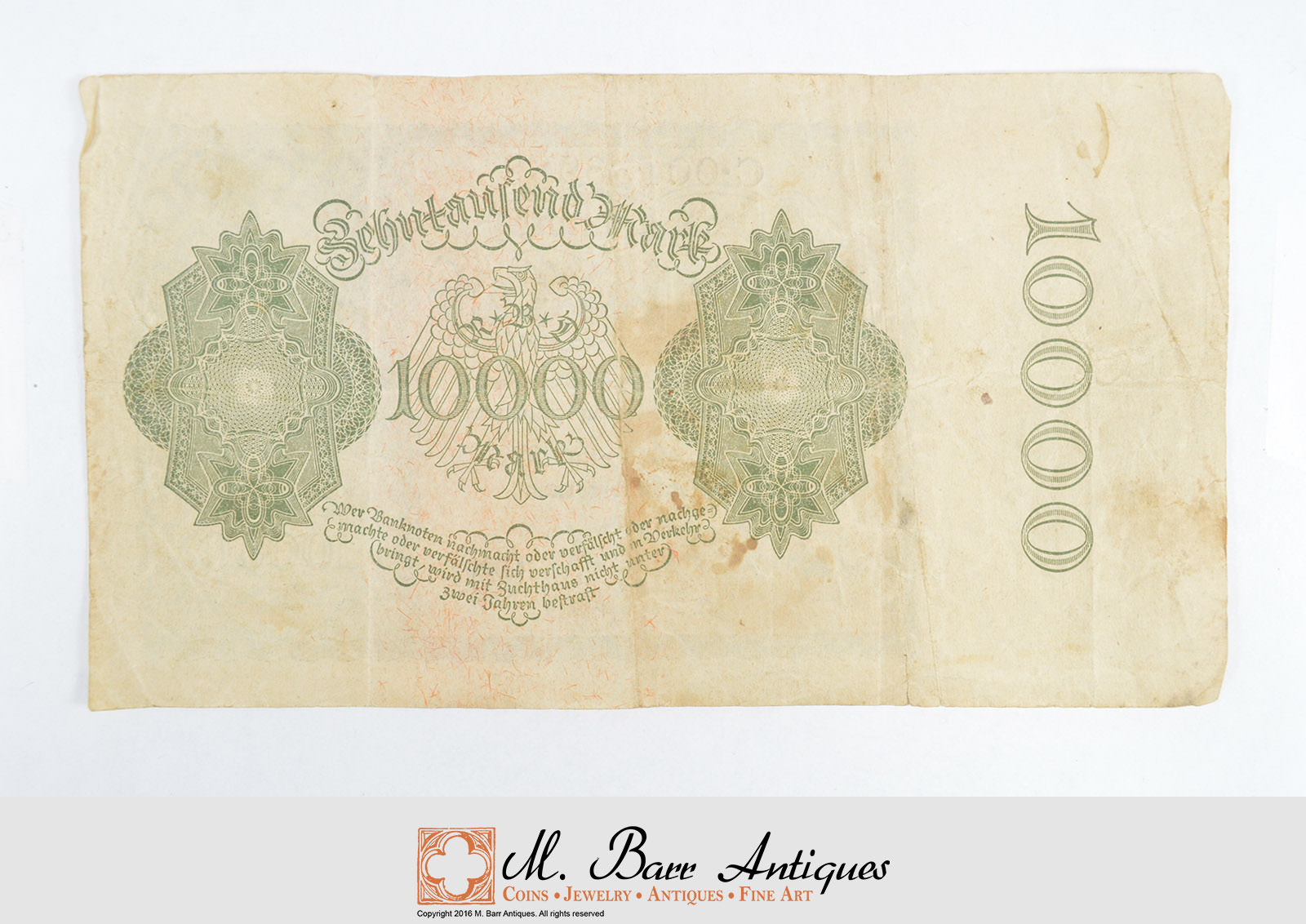Vintage Germany Paper Money Currency - Historic German Note | Property Room