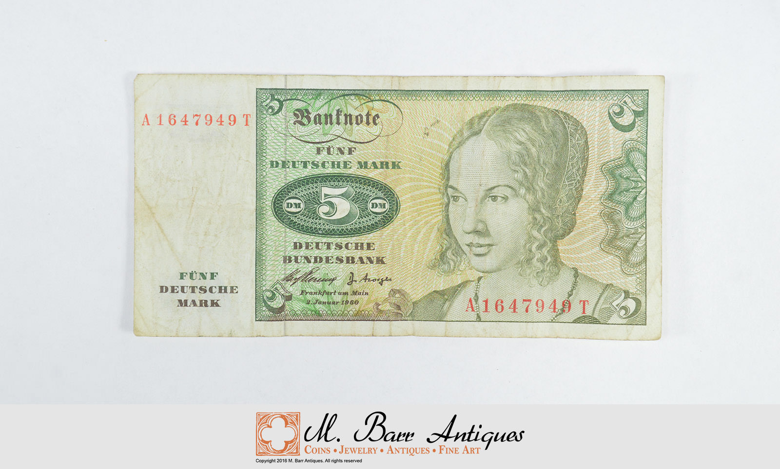 Vintage Germany Paper Money Currency - Historic German Note | Property Room