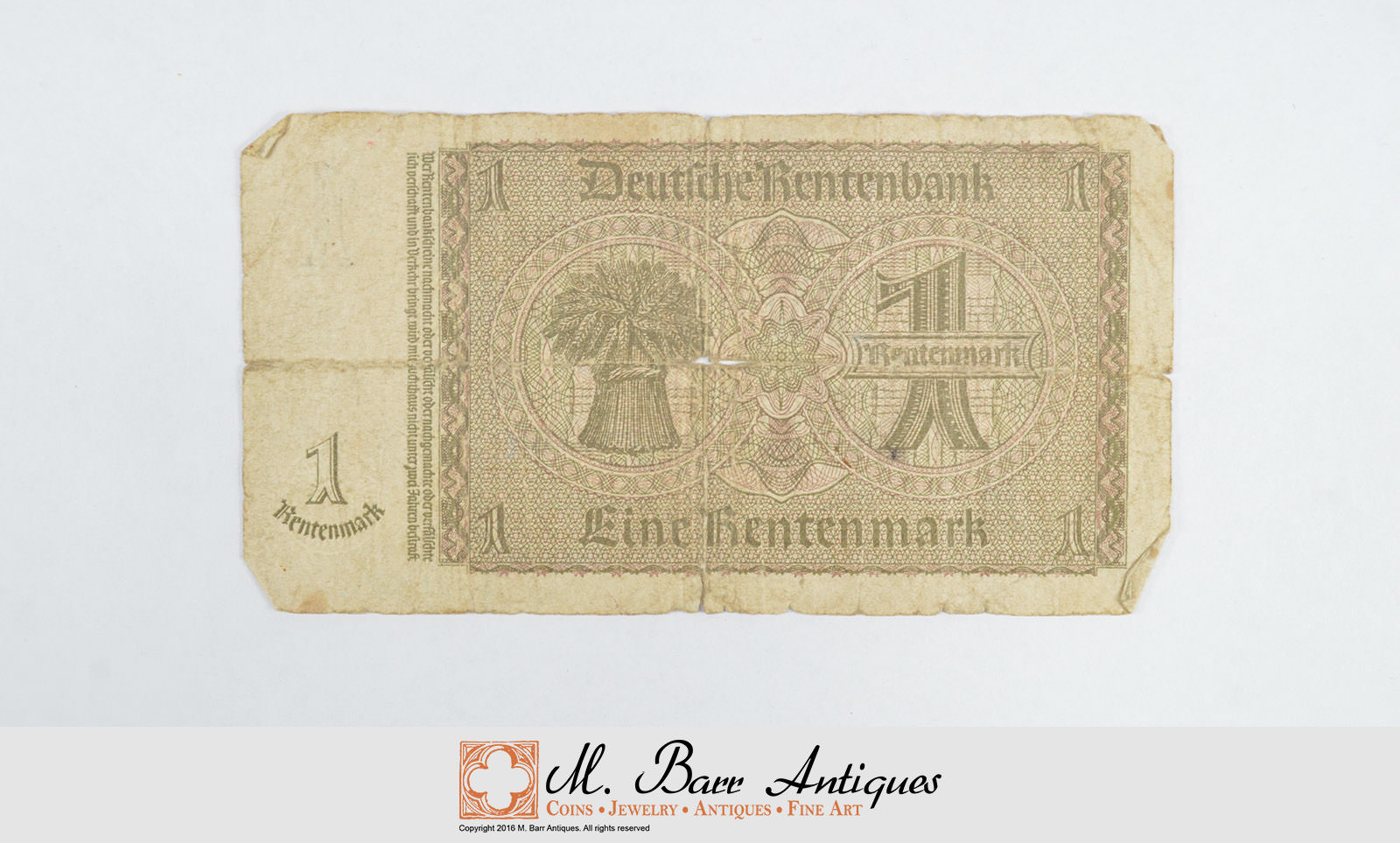 Vintage Germany Paper Money Currency - Historic German Note | Property Room