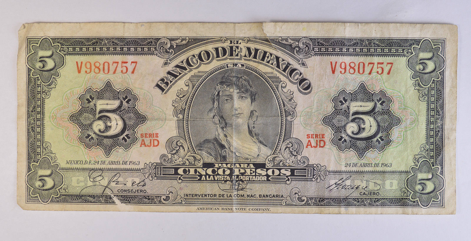 Vintage Mexican Paper Money Currency - Collectible Note | Property Room