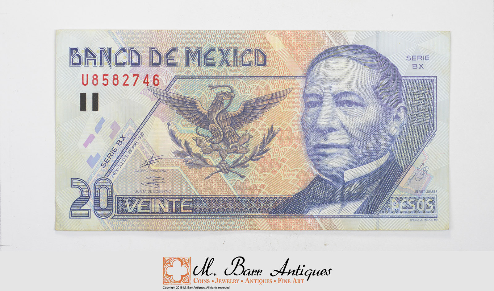 Vintage Mexican Paper Money Currency - Collectible Note | Property Room