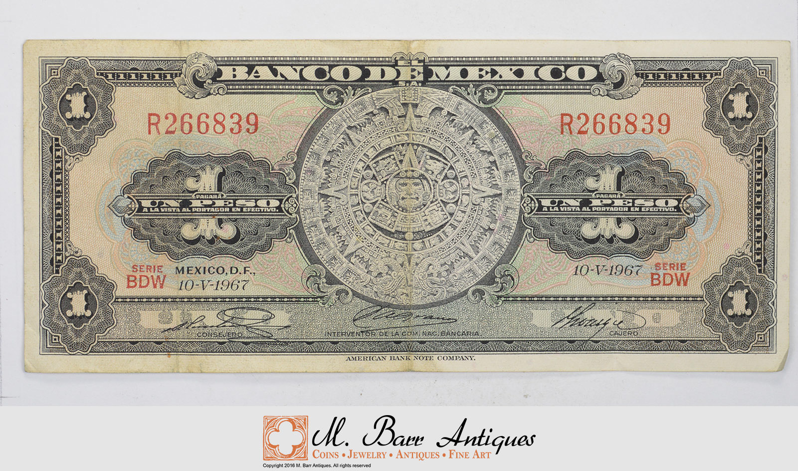 Vintage Mexican Paper Money Currency - Collectible Note | Property Room