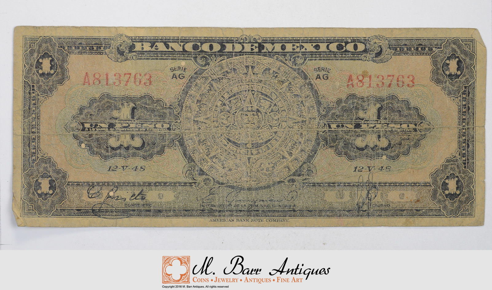 Vintage Mexican Paper Money Currency - Collectible Note | Property Room