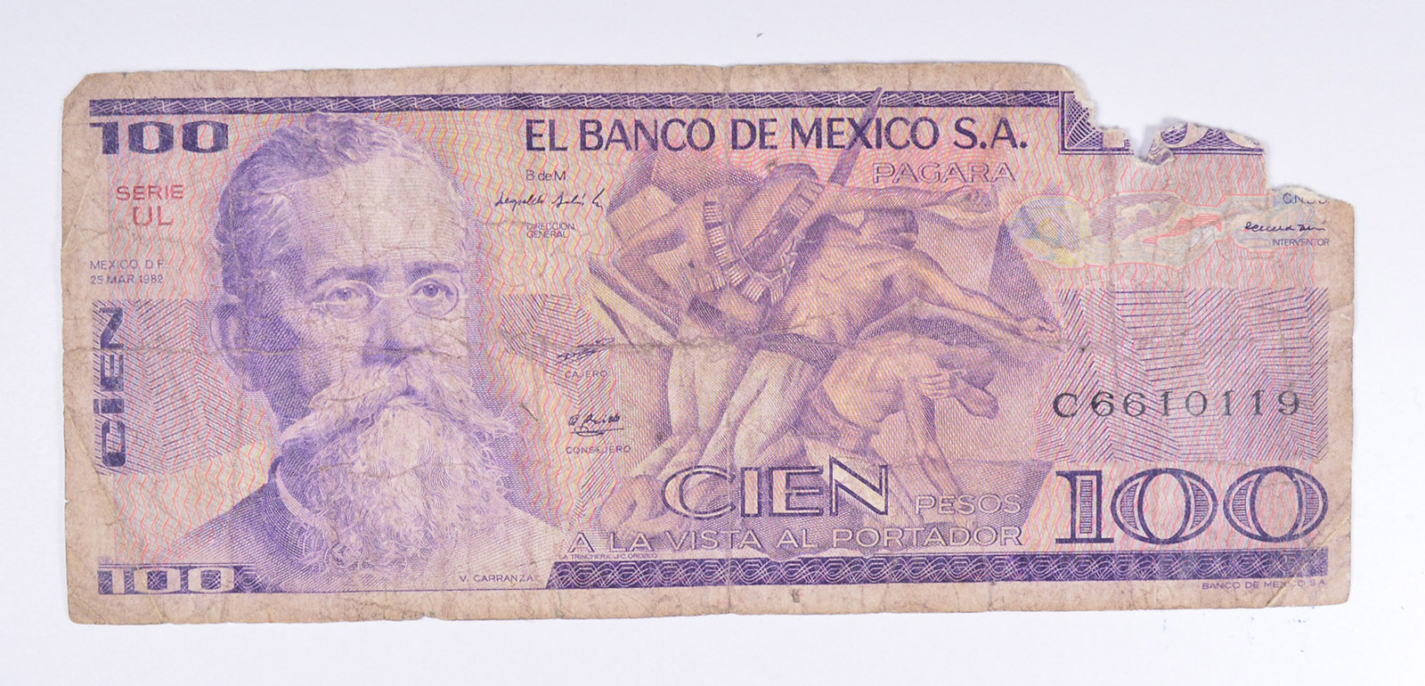 Vintage Mexican Paper Money Currency - Collectible Note | Property Room