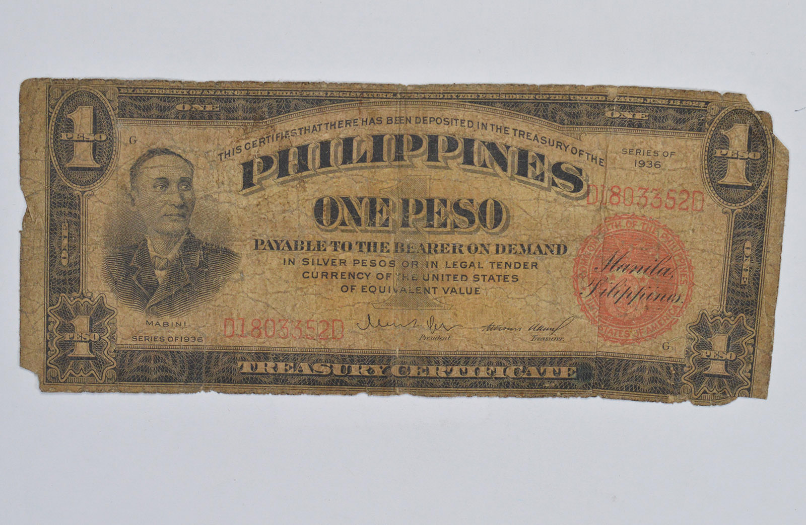 Vintage Philippines Paper Money Currency - Collectible Note | Property Room