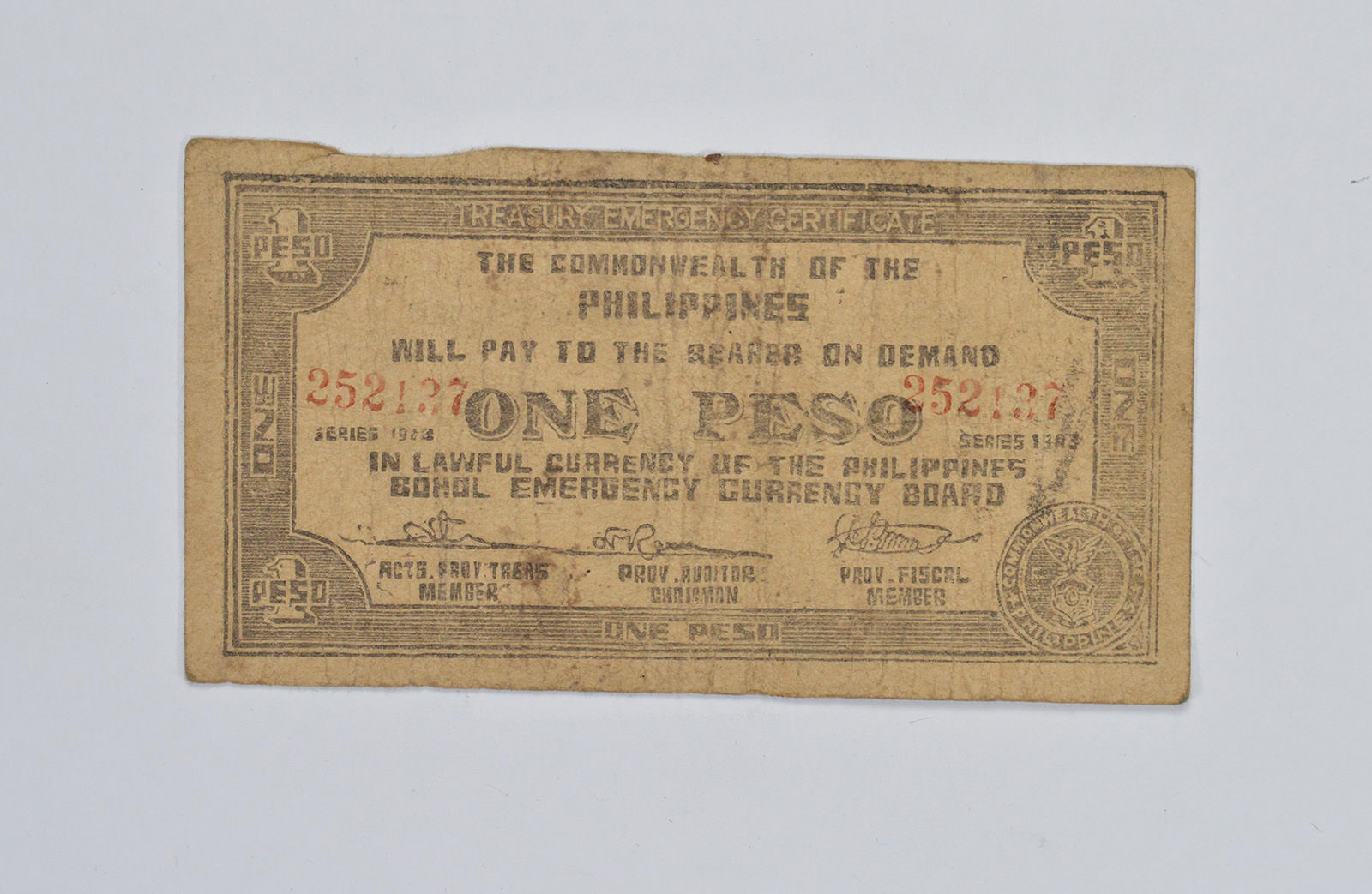 Vintage Philippines Paper Money Currency - Collectible Note | Property Room