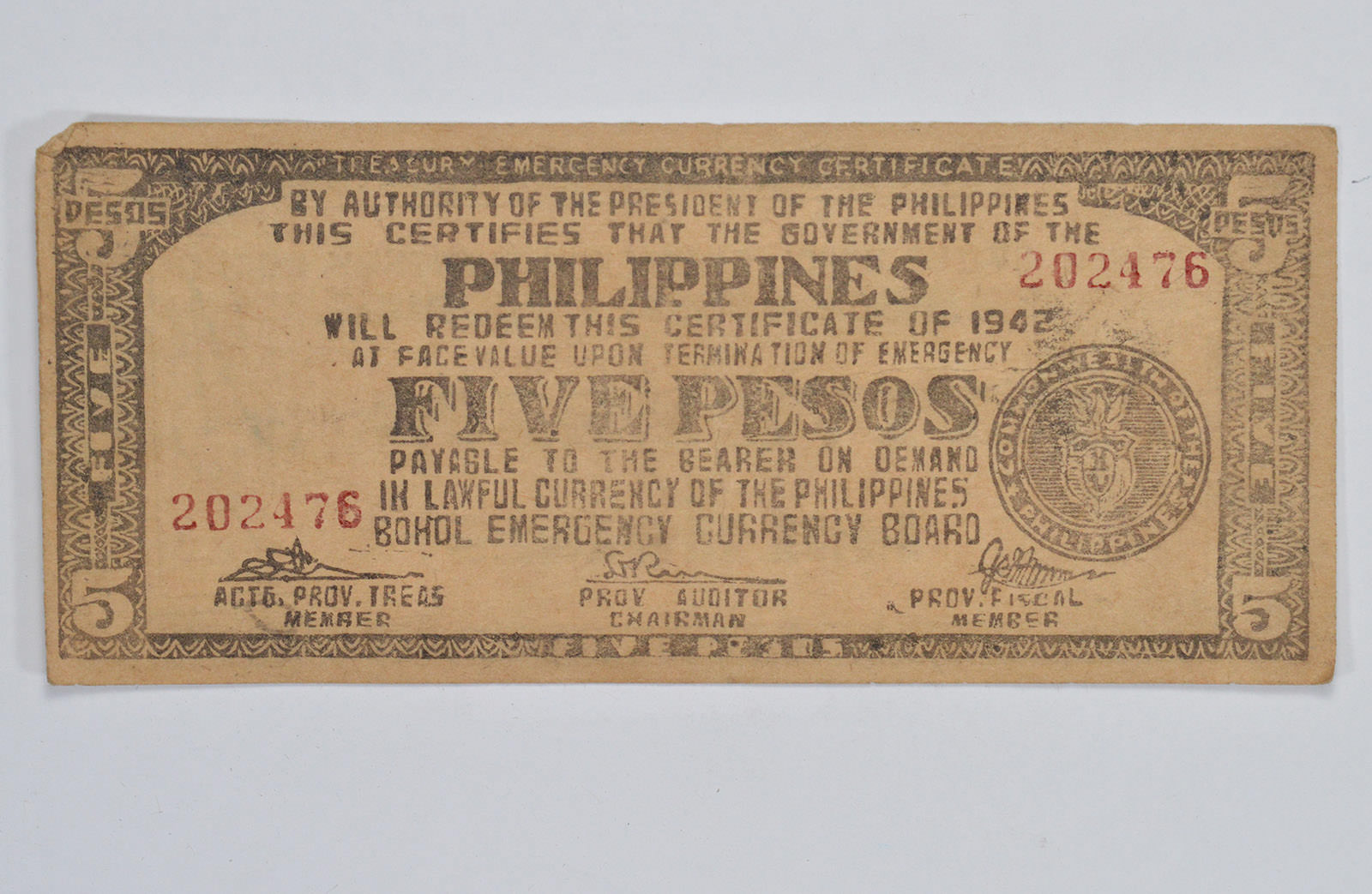 Vintage Philippines Paper Money Currency - Collectible Note | Property Room