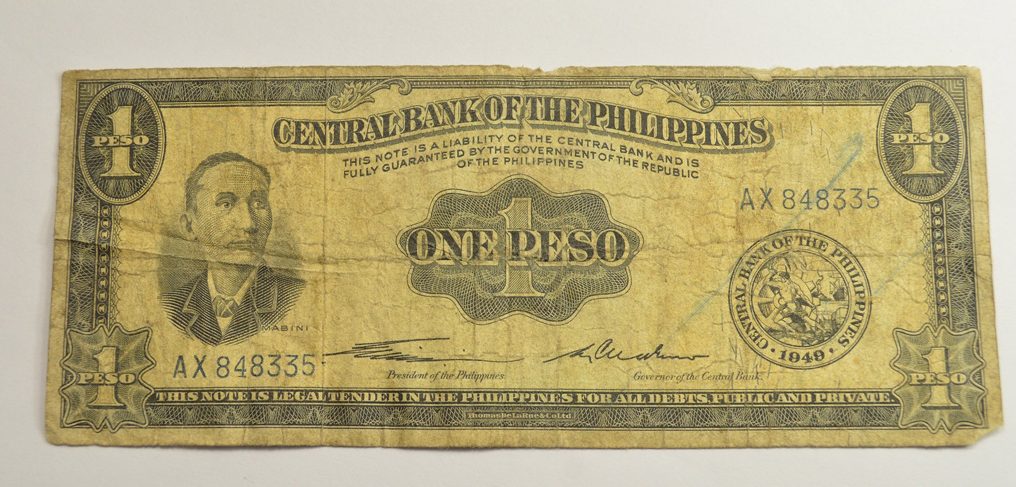 Vintage Philippino Paper Money Currency - Collectible Note | Property Room