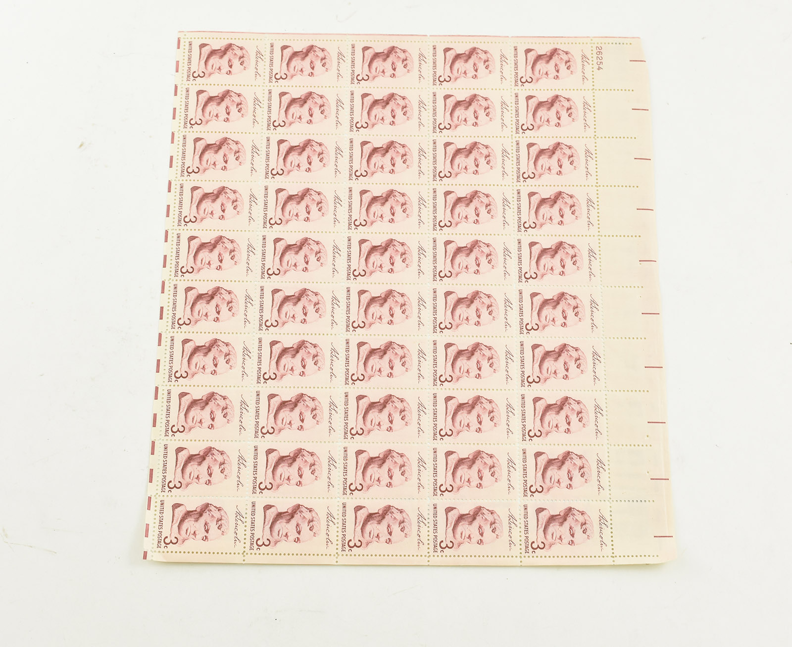 VINTAGE - UNUSED Entire SHEET Real USPS Postage Stamps! | Property Room