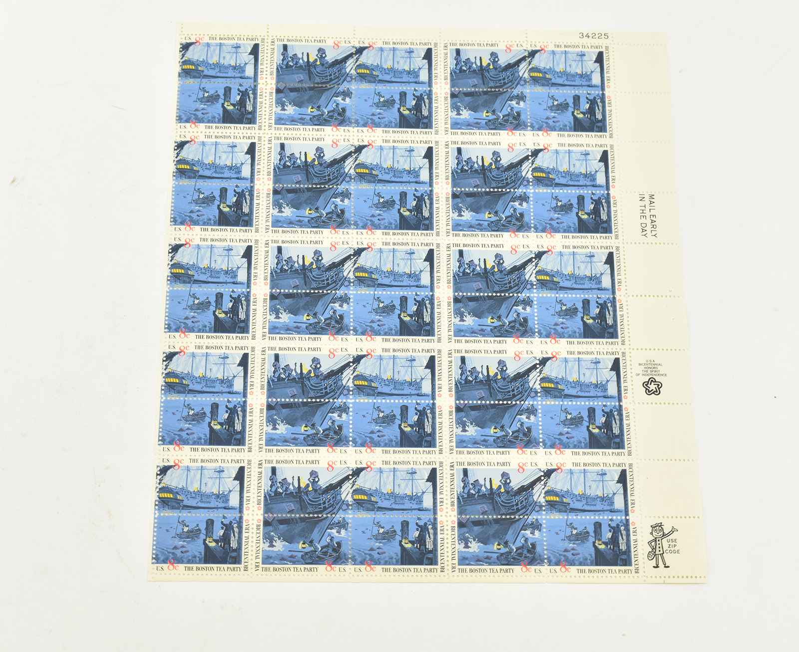 VINTAGE - UNUSED Entire SHEET Real USPS Postage Stamps! | Property Room