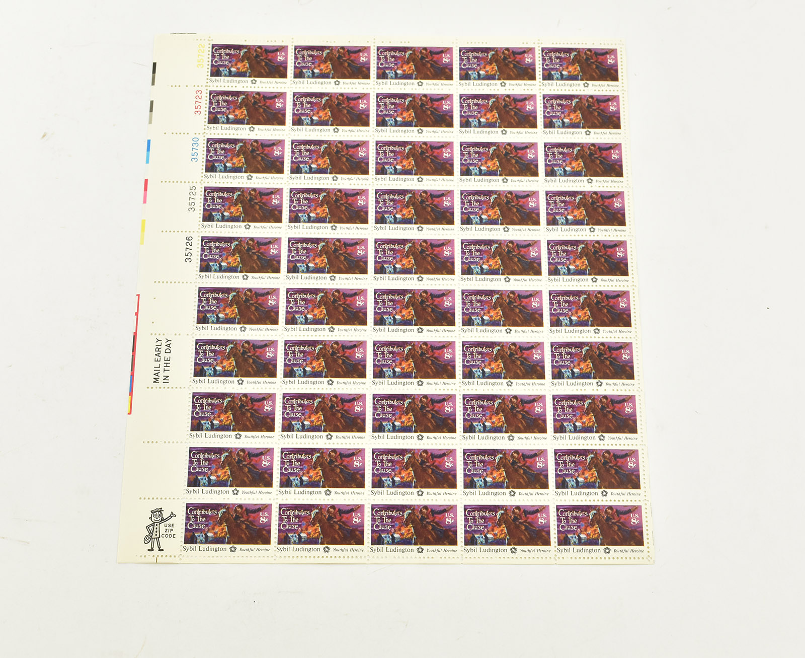 VINTAGE - UNUSED Entire SHEET Real USPS Postage Stamps! | Property Room