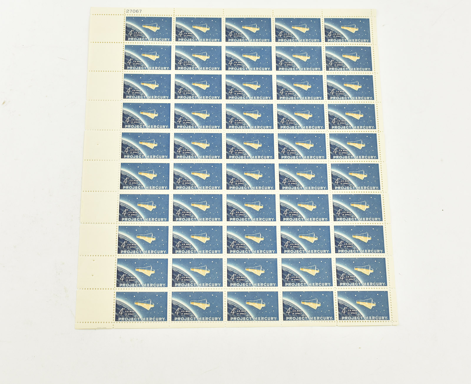 VINTAGE - UNUSED Entire SHEET Real USPS Postage Stamps! | Property Room