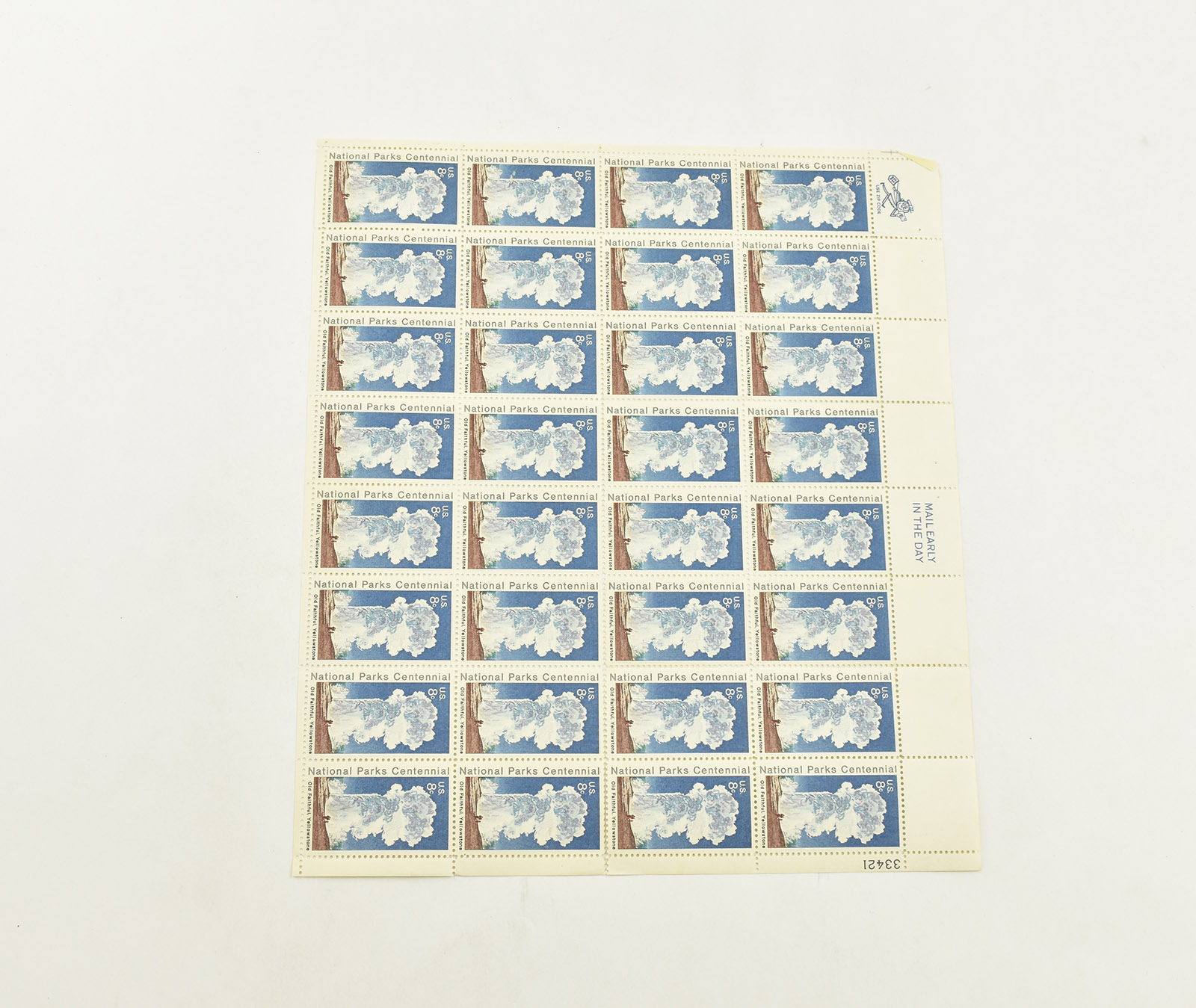 VINTAGE - UNUSED Entire SHEET Real USPS Postage Stamps! | Property Room