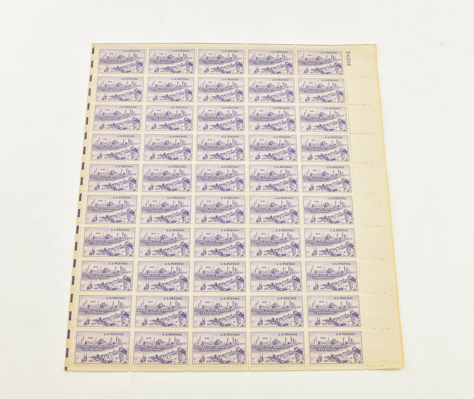 VINTAGE - UNUSED Entire SHEET Real USPS Postage Stamps! | Property Room