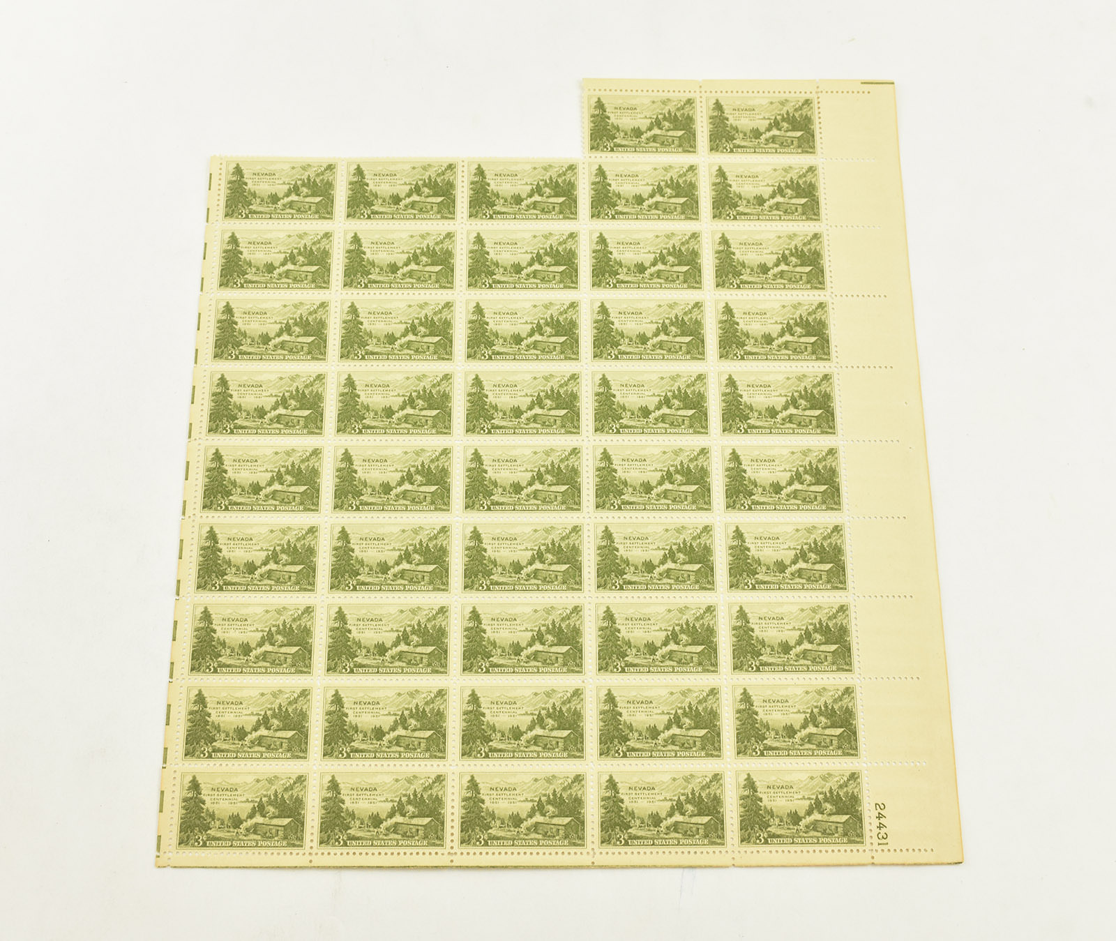 VINTAGE - UNUSED Entire SHEET Real USPS Postage Stamps! | Property Room