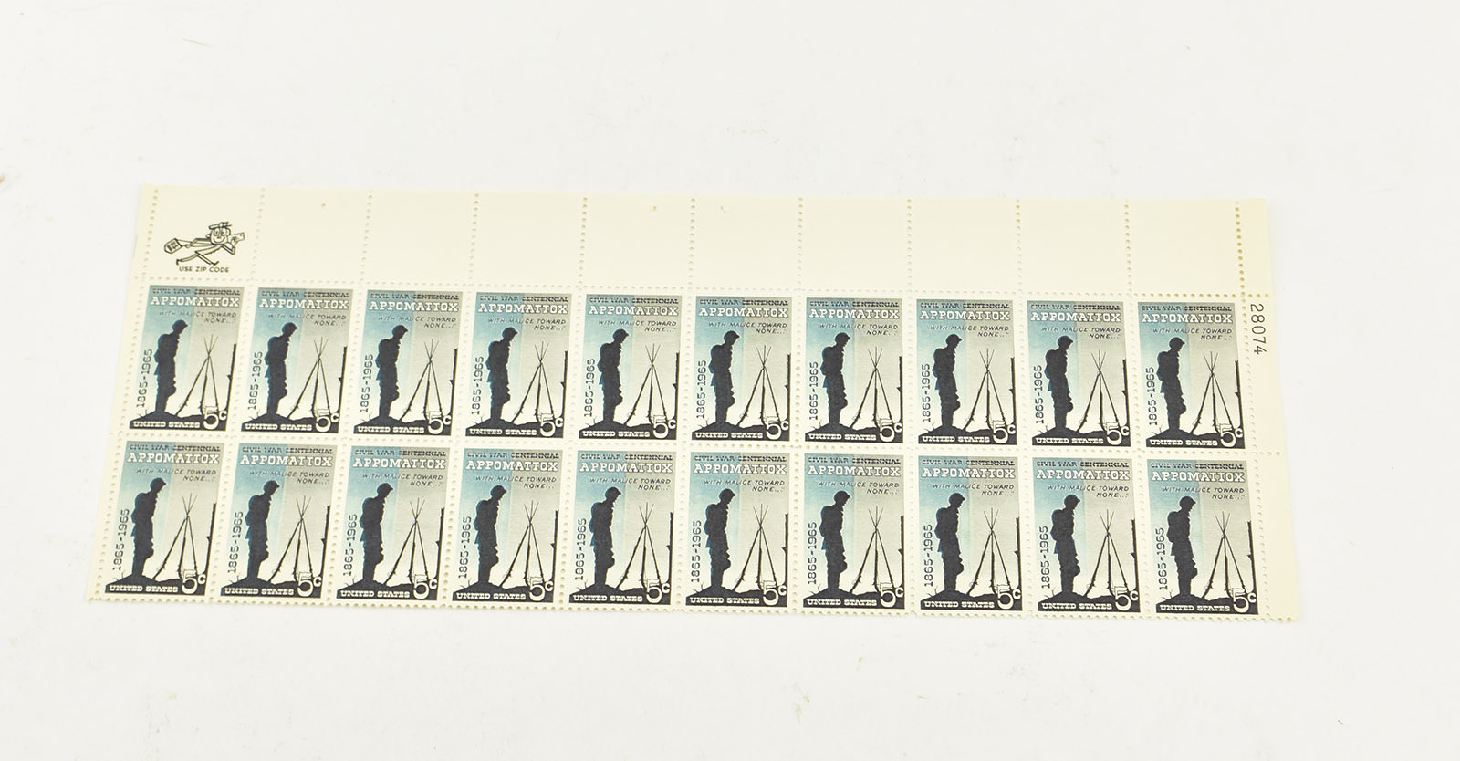 VINTAGE - UNUSED Entire SHEET Real USPS Postage Stamps! | Property Room