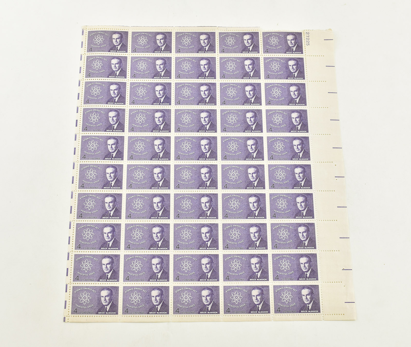 VINTAGE - UNUSED Entire SHEET Real USPS Postage Stamps! | Property Room