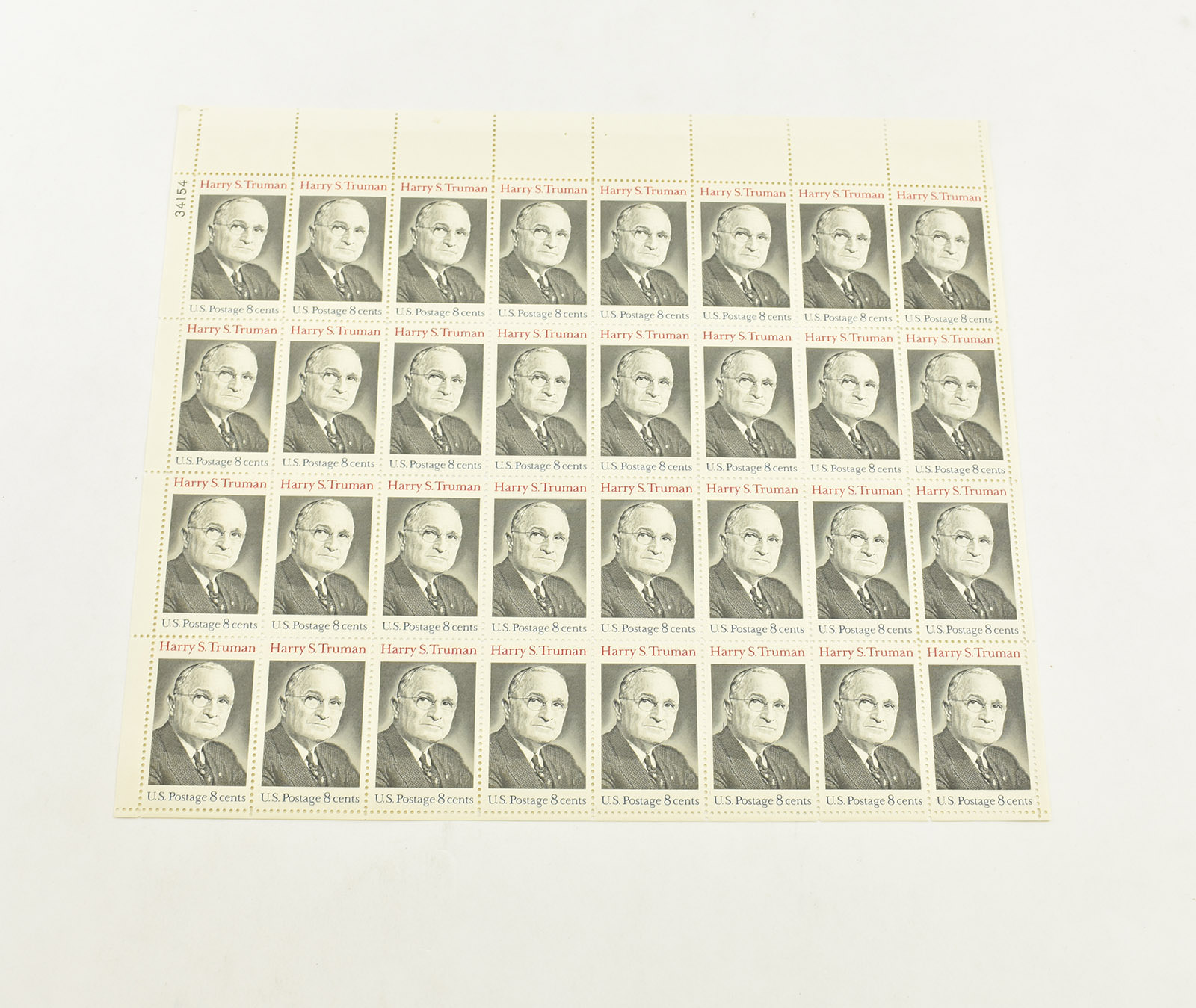 VINTAGE - UNUSED Entire SHEET Real USPS Postage Stamps! | Property Room