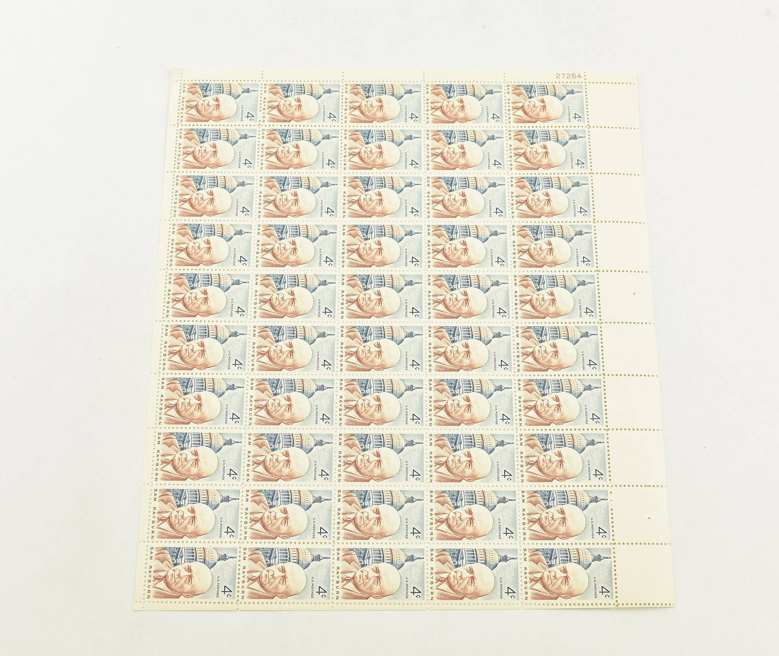 VINTAGE - UNUSED Entire SHEET Real USPS Postage Stamps! | Property Room