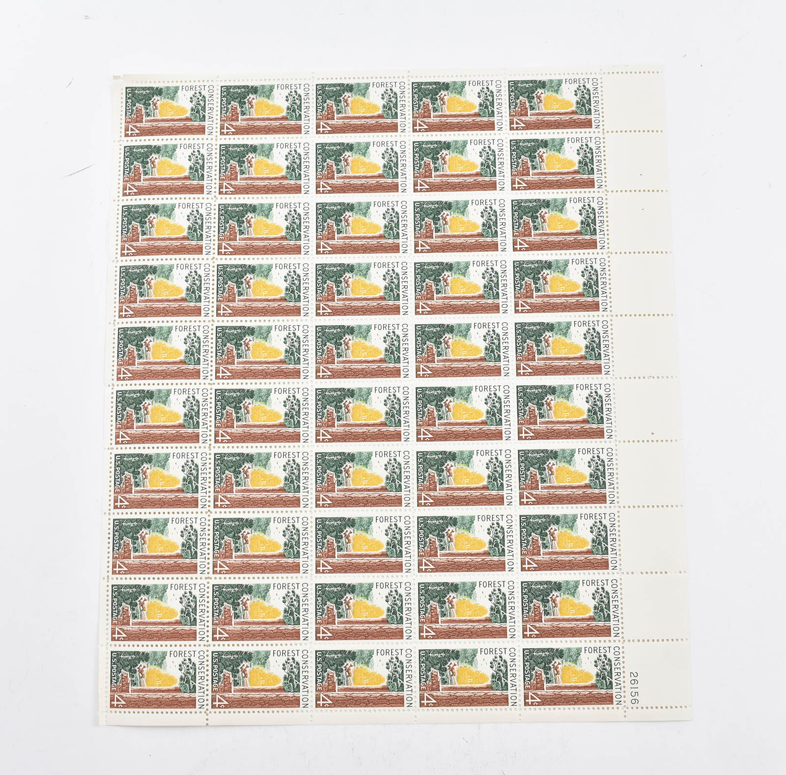 VINTAGE - UNUSED Entire SHEET Real USPS Postage Stamps! | Property Room