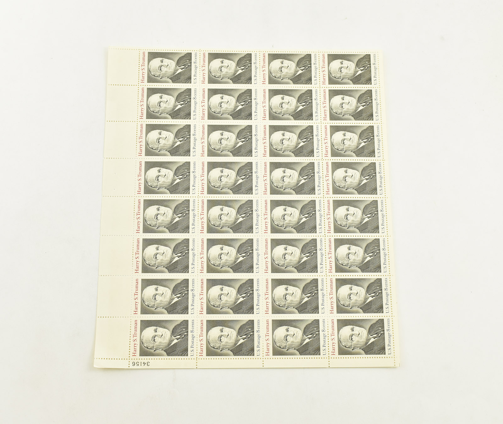 VINTAGE - UNUSED Entire SHEET Real USPS Postage Stamps! | Property Room