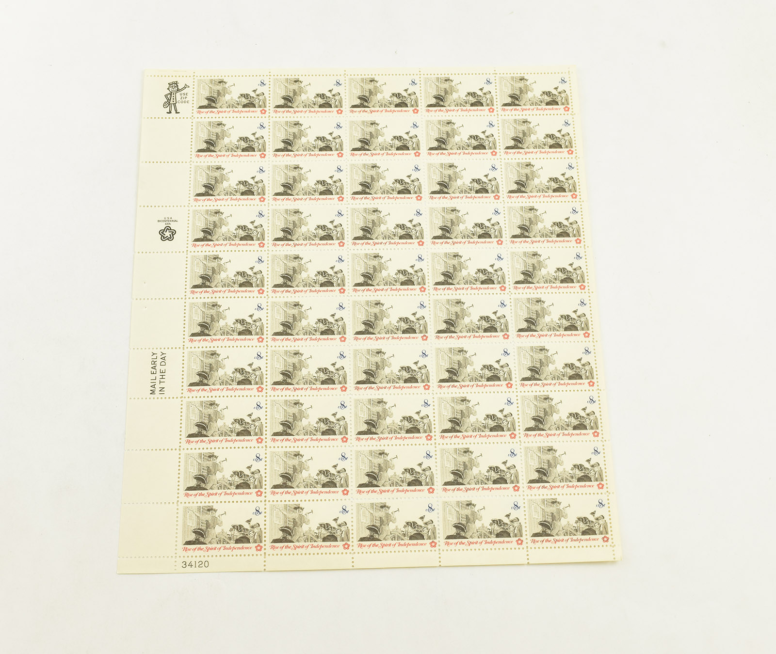 VINTAGE - UNUSED Entire SHEET Real USPS Postage Stamps! | Property Room