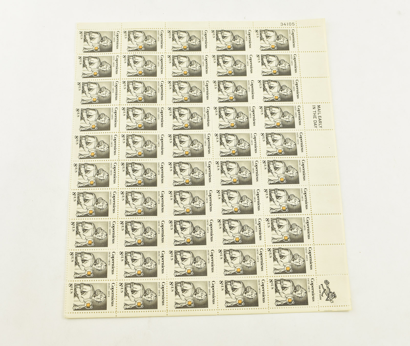 VINTAGE - UNUSED Entire SHEET Real USPS Postage Stamps! | Property Room